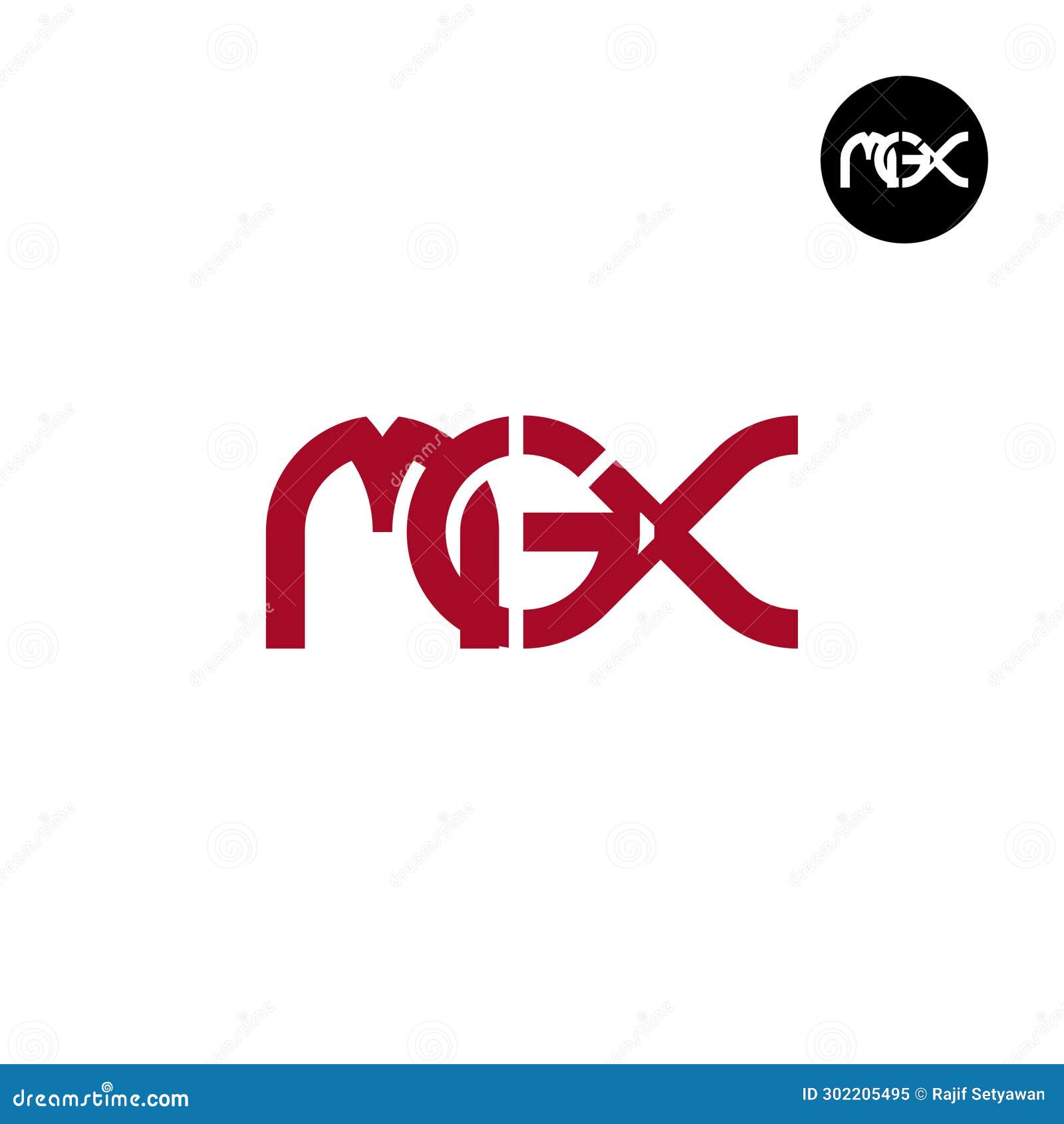 Letter MGX Monogram Logo Design Stock Vector - Illustration of business ...