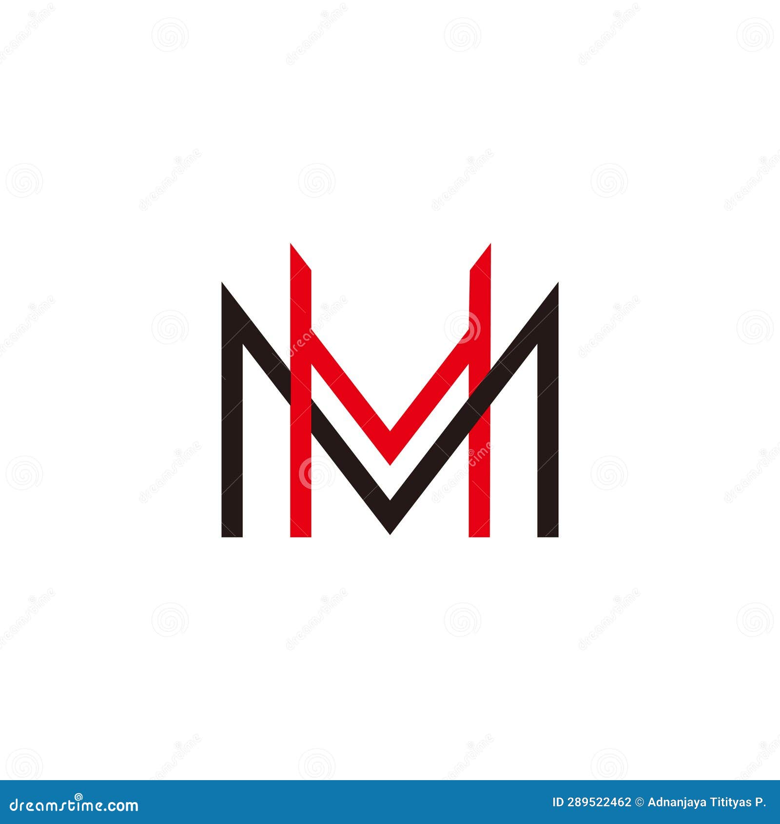 Letter Mh Colorful Linked Line Logo Vector Stock Vector - Illustration ...