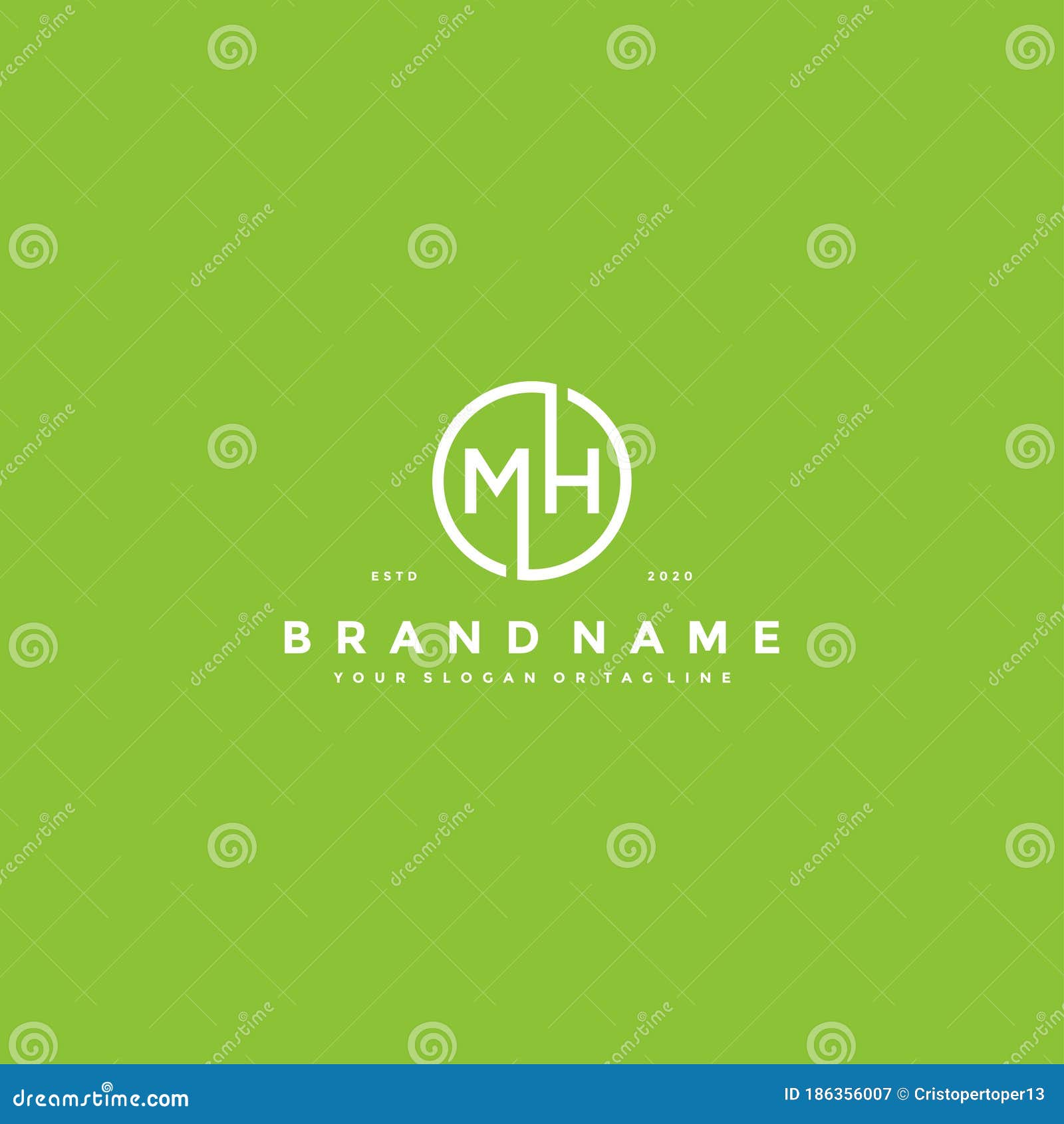 Letter MH Logo Design Vector Stock Vector - Illustration of design ...