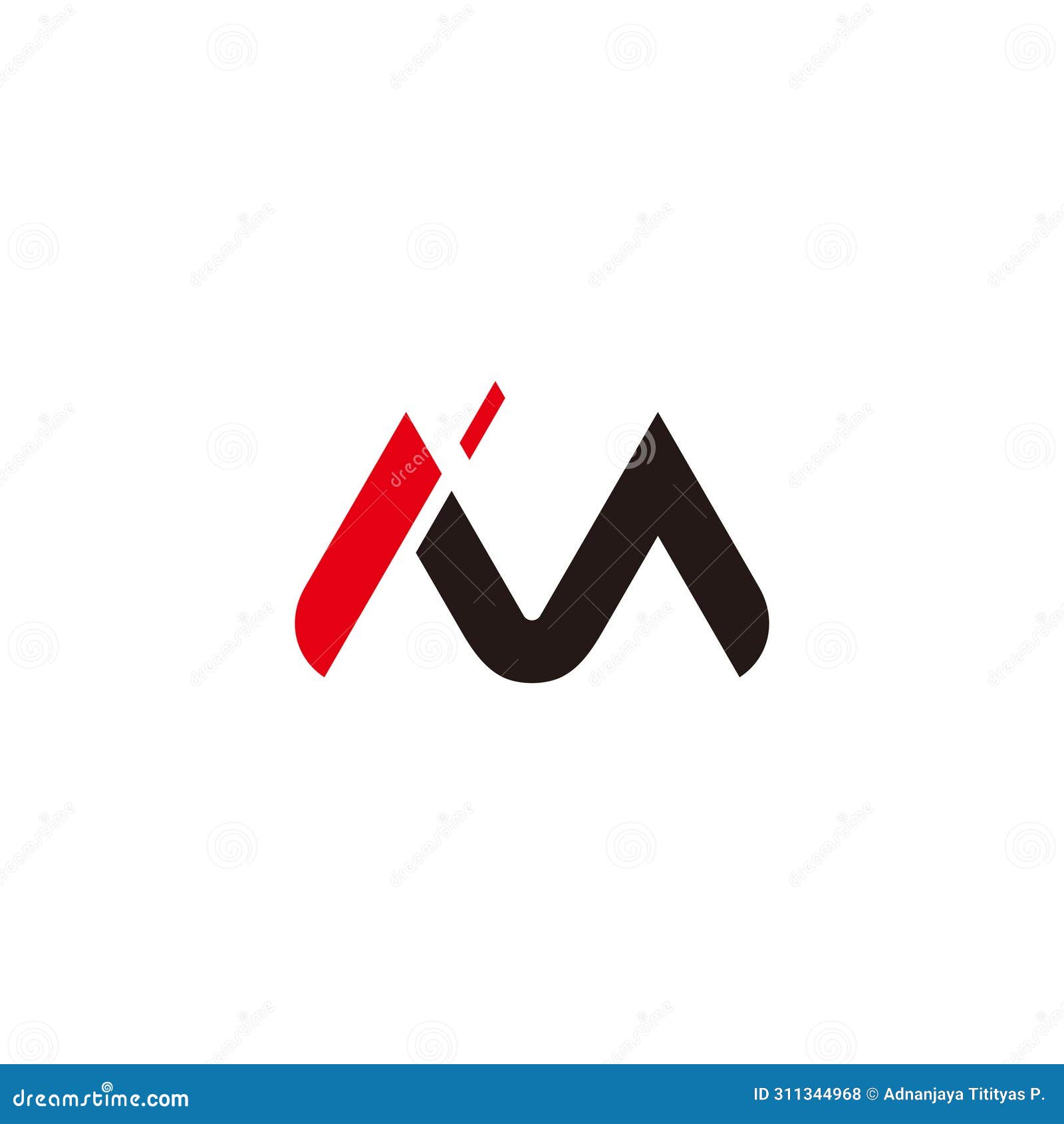 Letter Mi Motion Arrow Colorful Logo Vector Stock Vector - Illustration ...