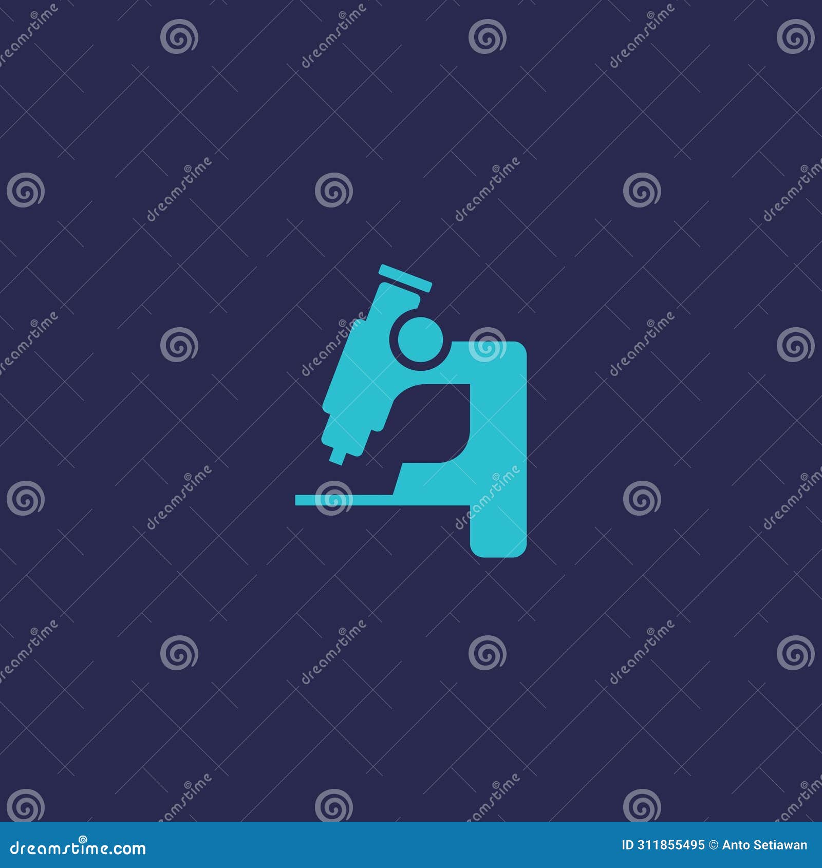 Letter a Microscope Logo. Microscope Icon Stock Illustration ...