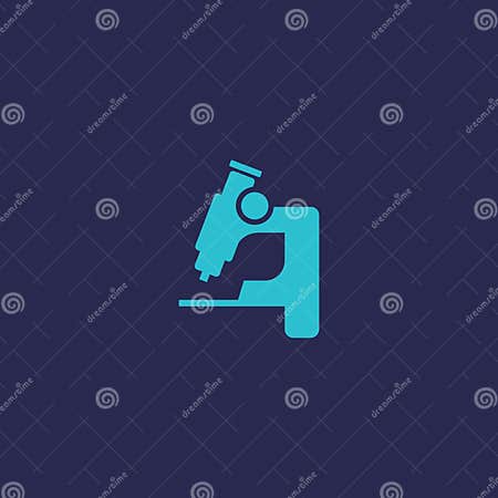 Letter a Microscope Logo. Microscope Icon Stock Illustration ...