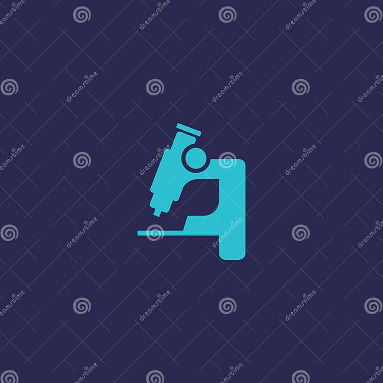 Letter a Microscope Logo. Microscope Icon Stock Illustration ...