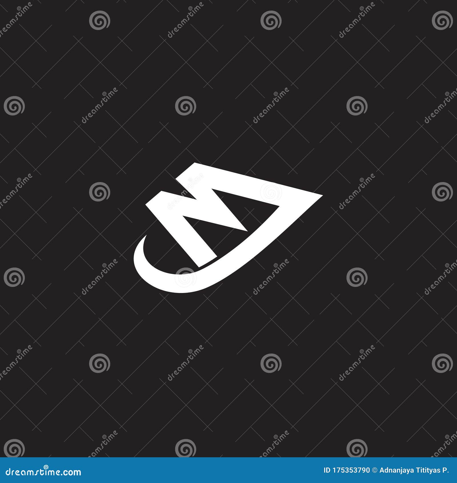 Letter Mj Abstract Swoosh Fly Airplane Symbol Logo Vector Stock Vector ...