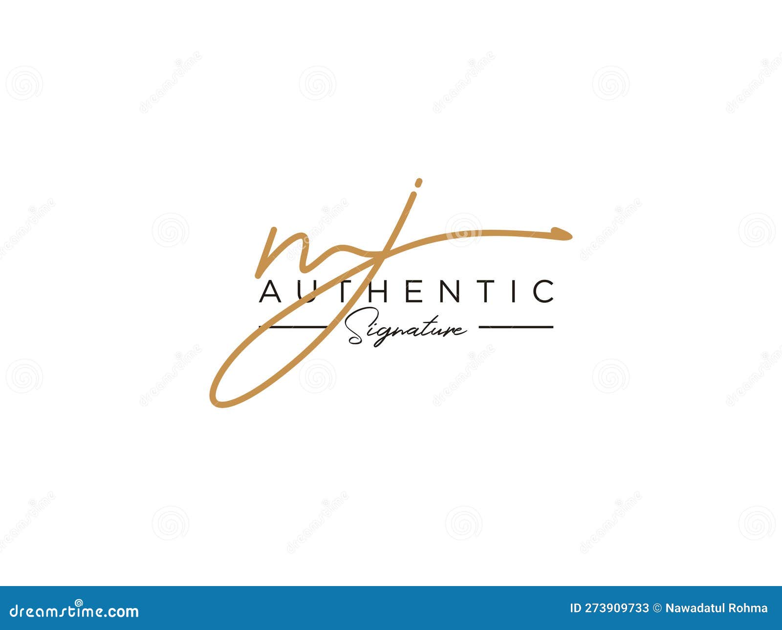 Letter MJ Signature Logo Template Vector Stock Vector - Illustration of ...