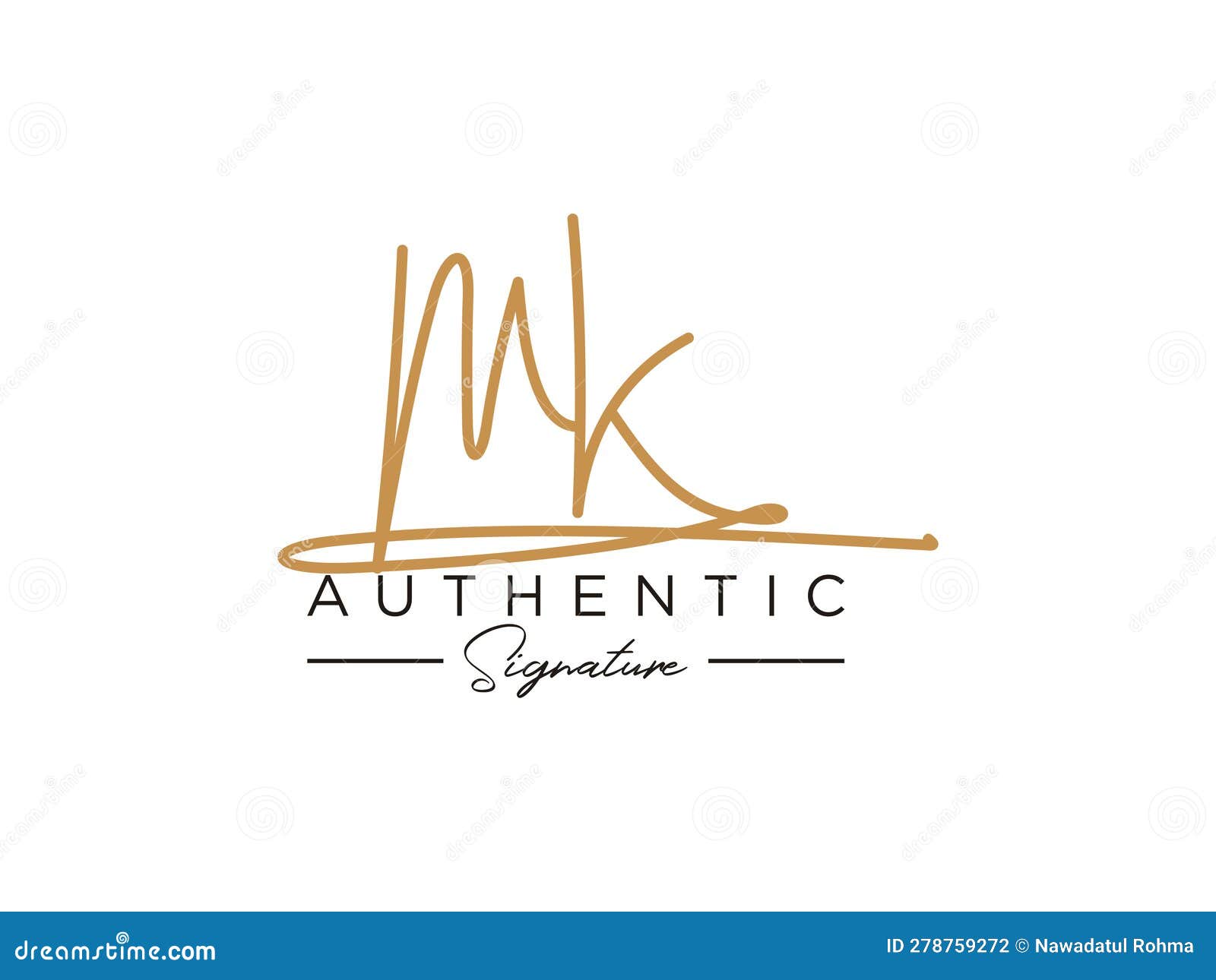 Letter MK Signature Logo Template Vector Stock Vector - Illustration of ...