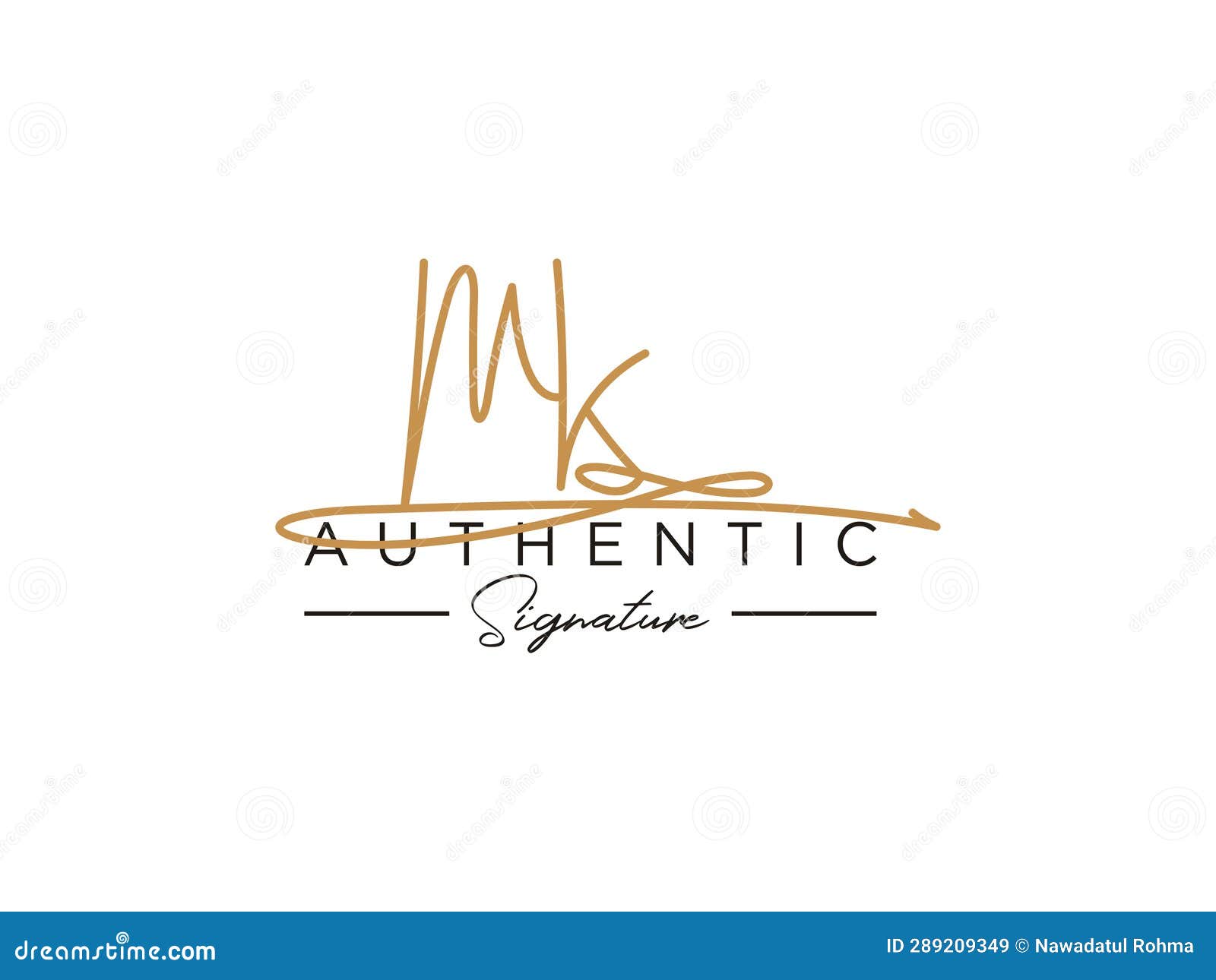 Letter MK Signature Logo Template Vector Stock Vector - Illustration of ...