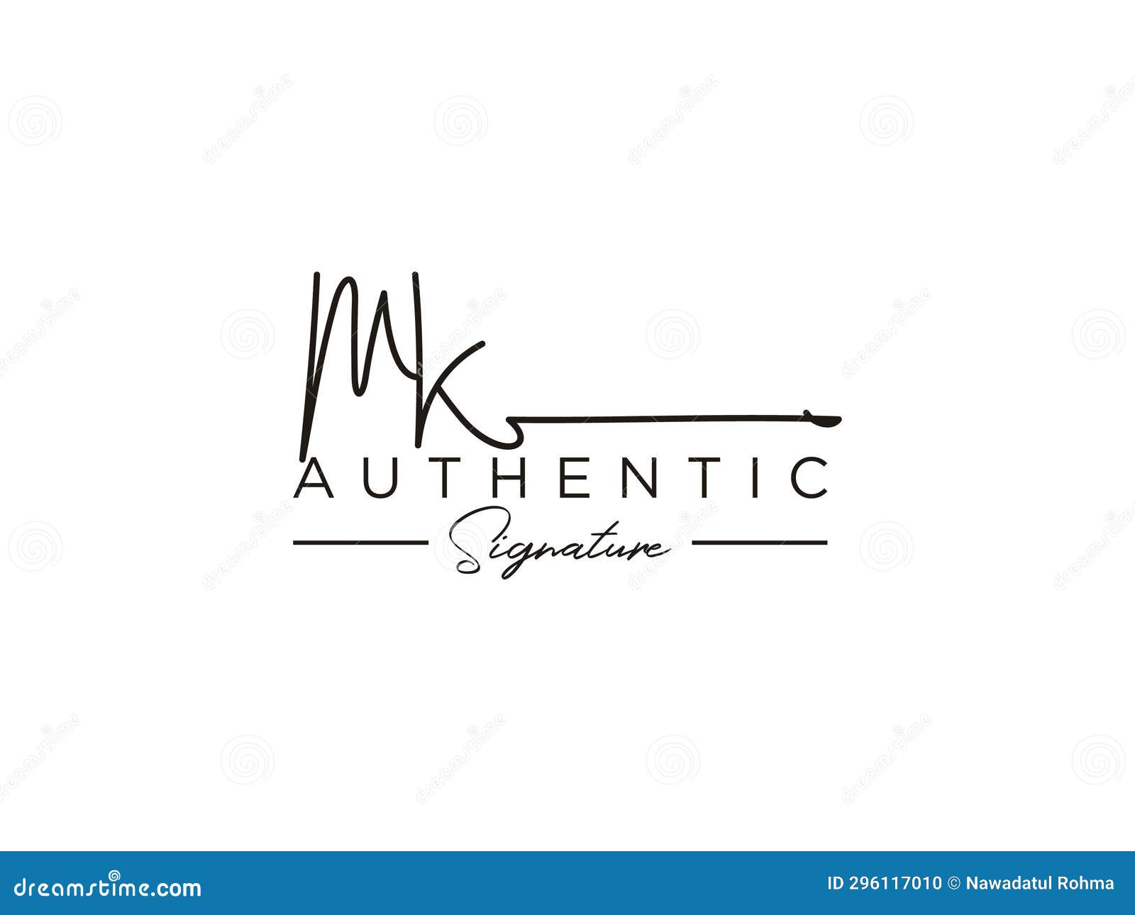 Letter MK Signature Logo Template Vector Stock Vector - Illustration of ...