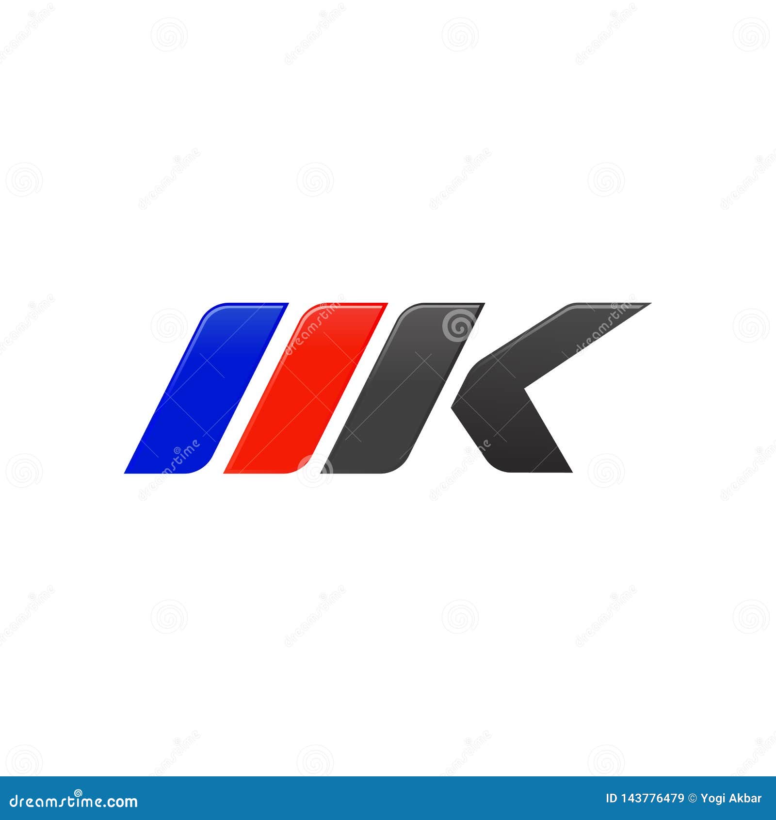 Letter MKP Racing Logo Design Template Stock Vector - Illustration of ...