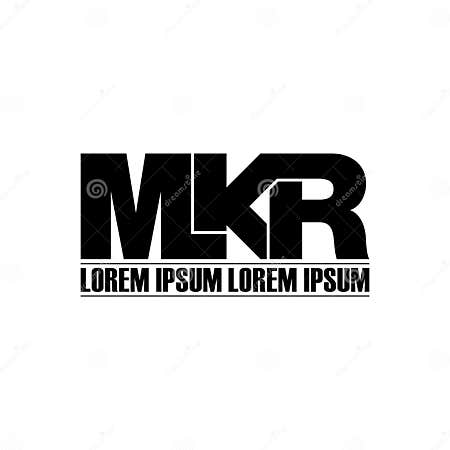 Letter MKR Simple Monogram Logo Icon Design. Stock Vector ...