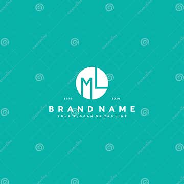 Letter ML Logo Design Vector Stock Vector - Illustration of element ...