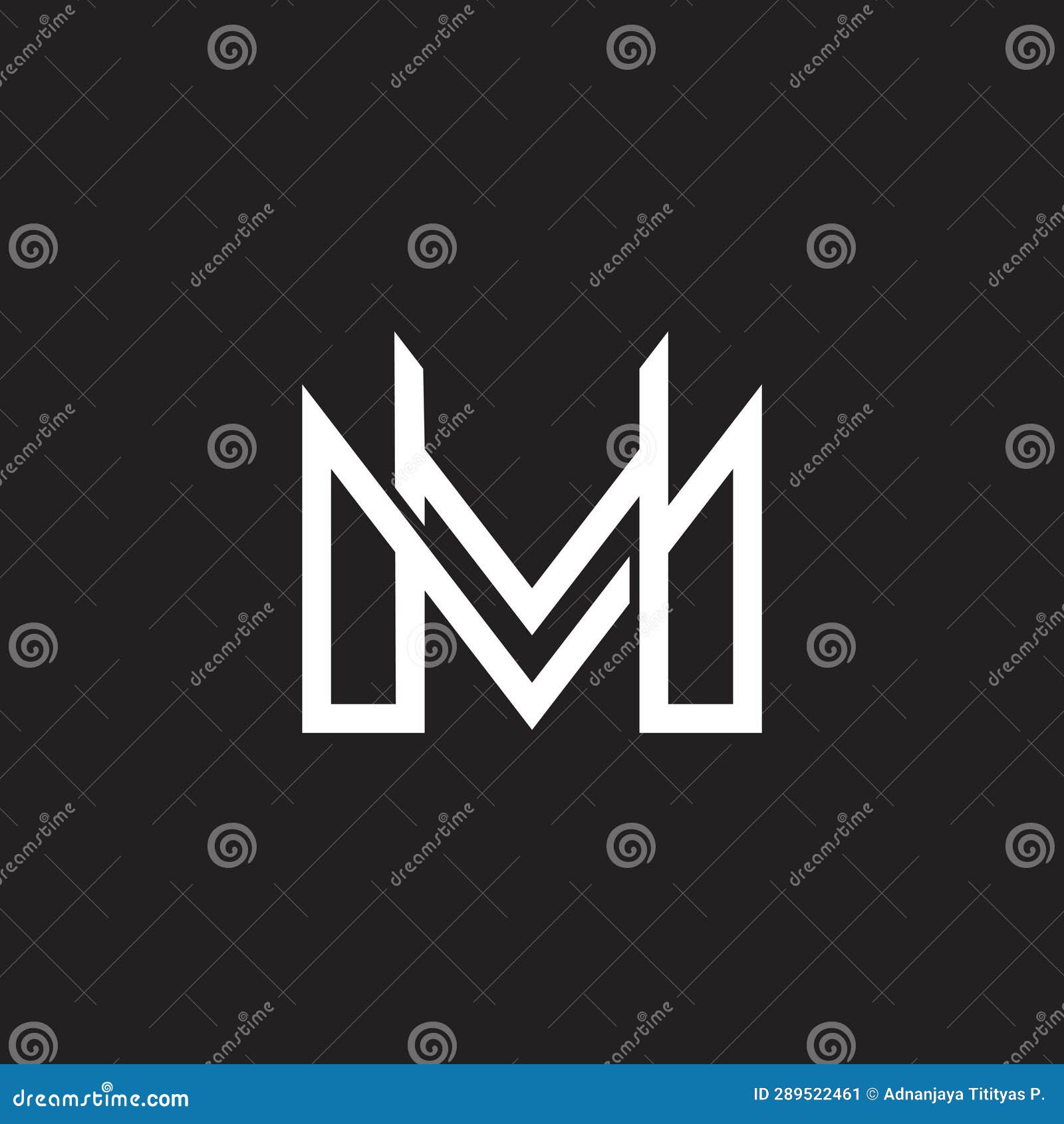 Letter Mm Hm Overlap Infinity Logo Vector Stock Vector - Illustration ...