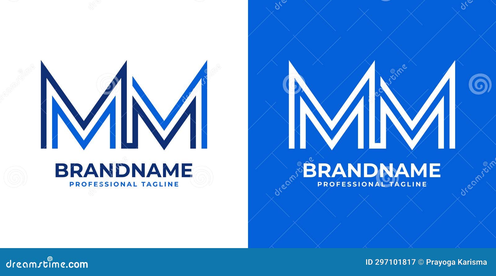 Letter MM Line Monogram Logo, Suitable for Business with MM or MM ...