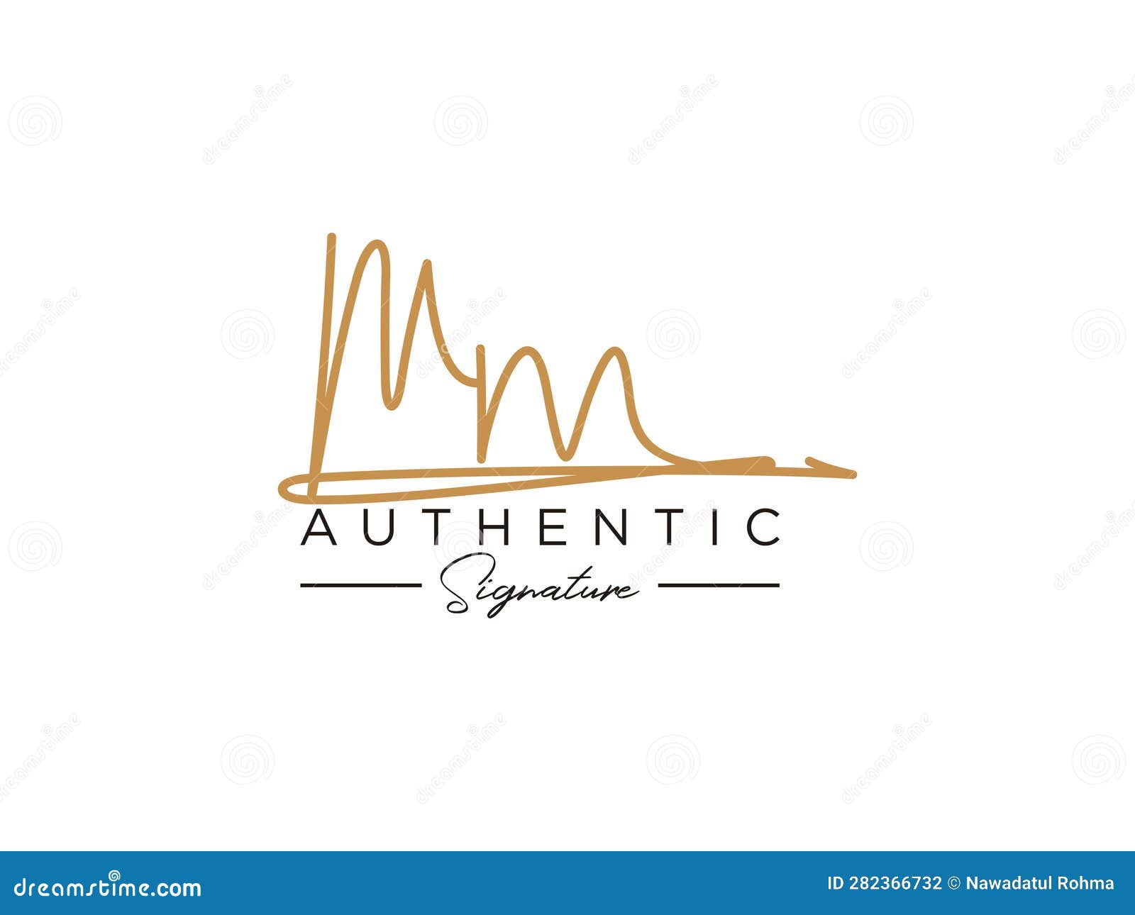 Letter MM Signature Logo Template Vector Stock Vector - Illustration of ...