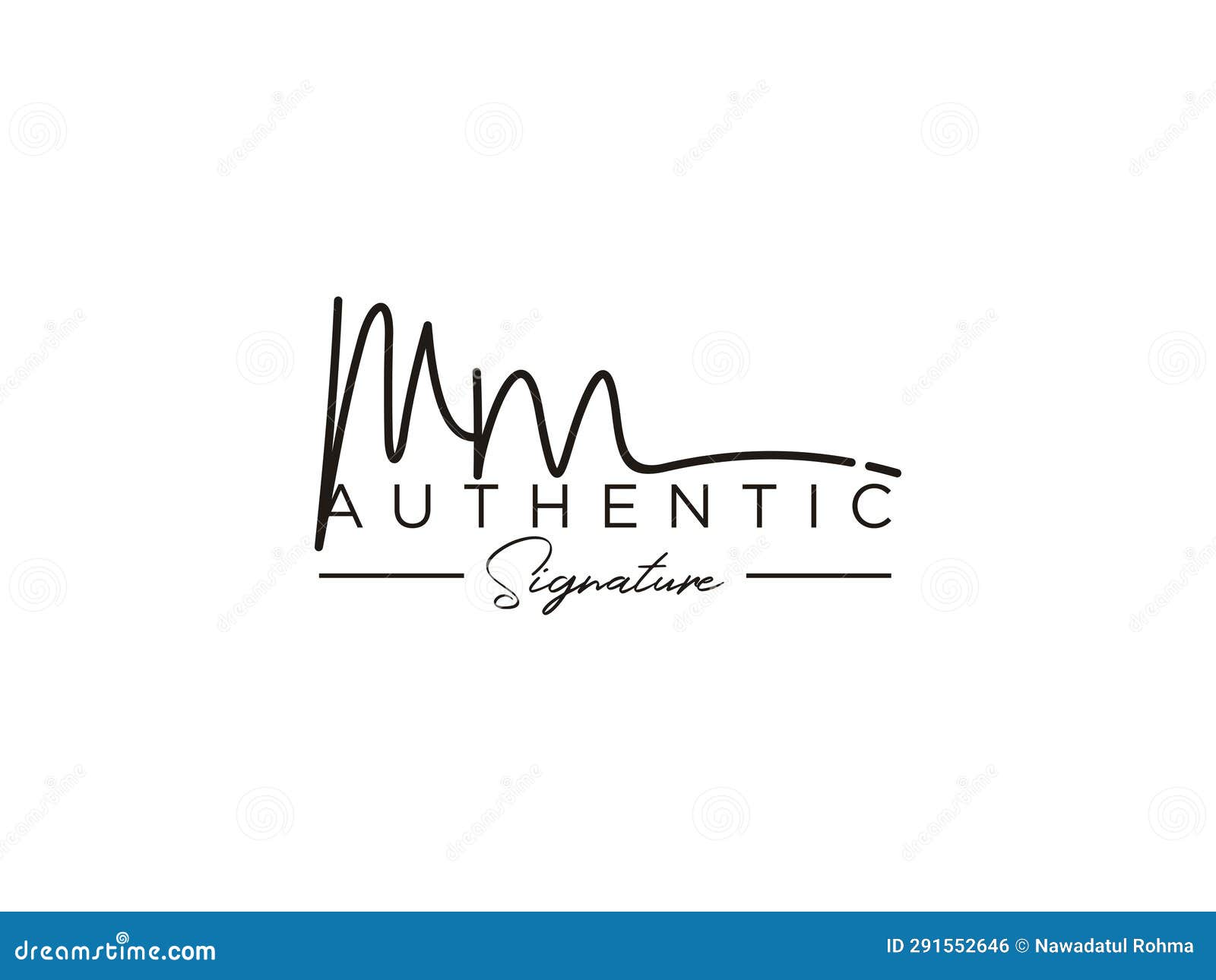 Letter MM Signature Logo Template Vector Stock Vector - Illustration of ...