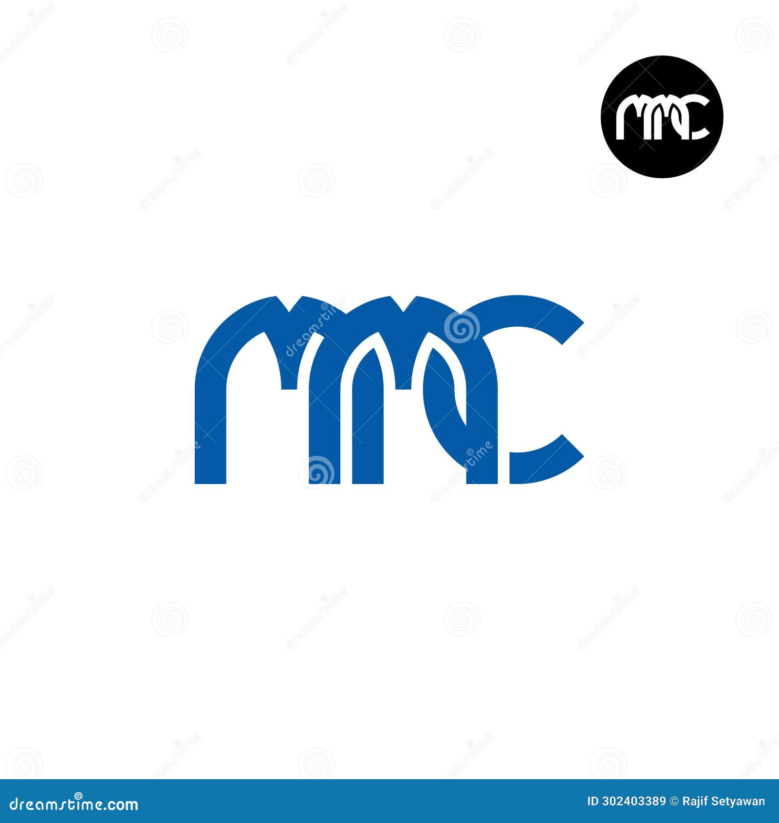 Letter MMC Monogram Logo Design Cartoon Vector | CartoonDealer.com ...