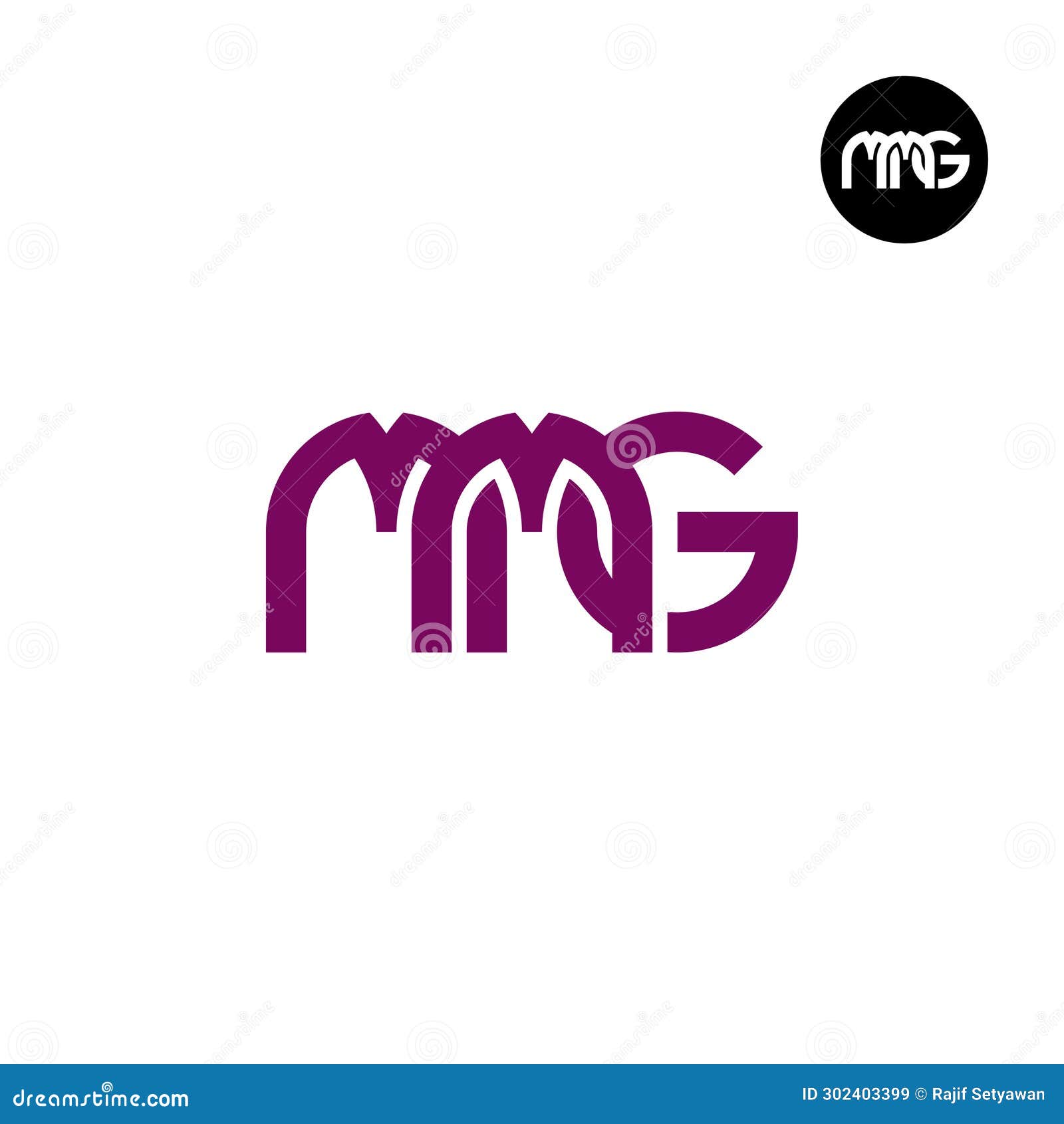 Letter MMG Monogram Logo Design Stock Vector - Illustration of ...