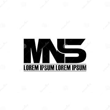 Letter MNS Simple Monogram Logo Icon Design. Stock Vector ...