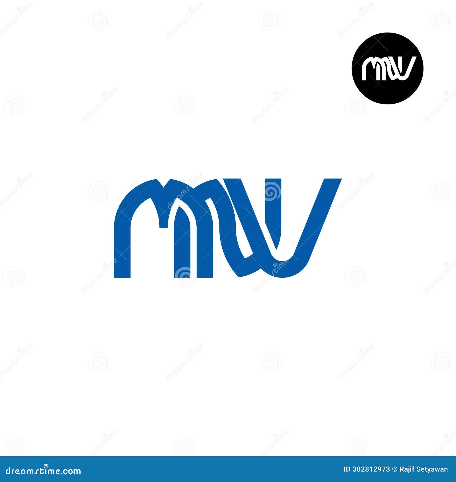 Letter MNV Monogram Logo Design Stock Vector - Illustration of ...
