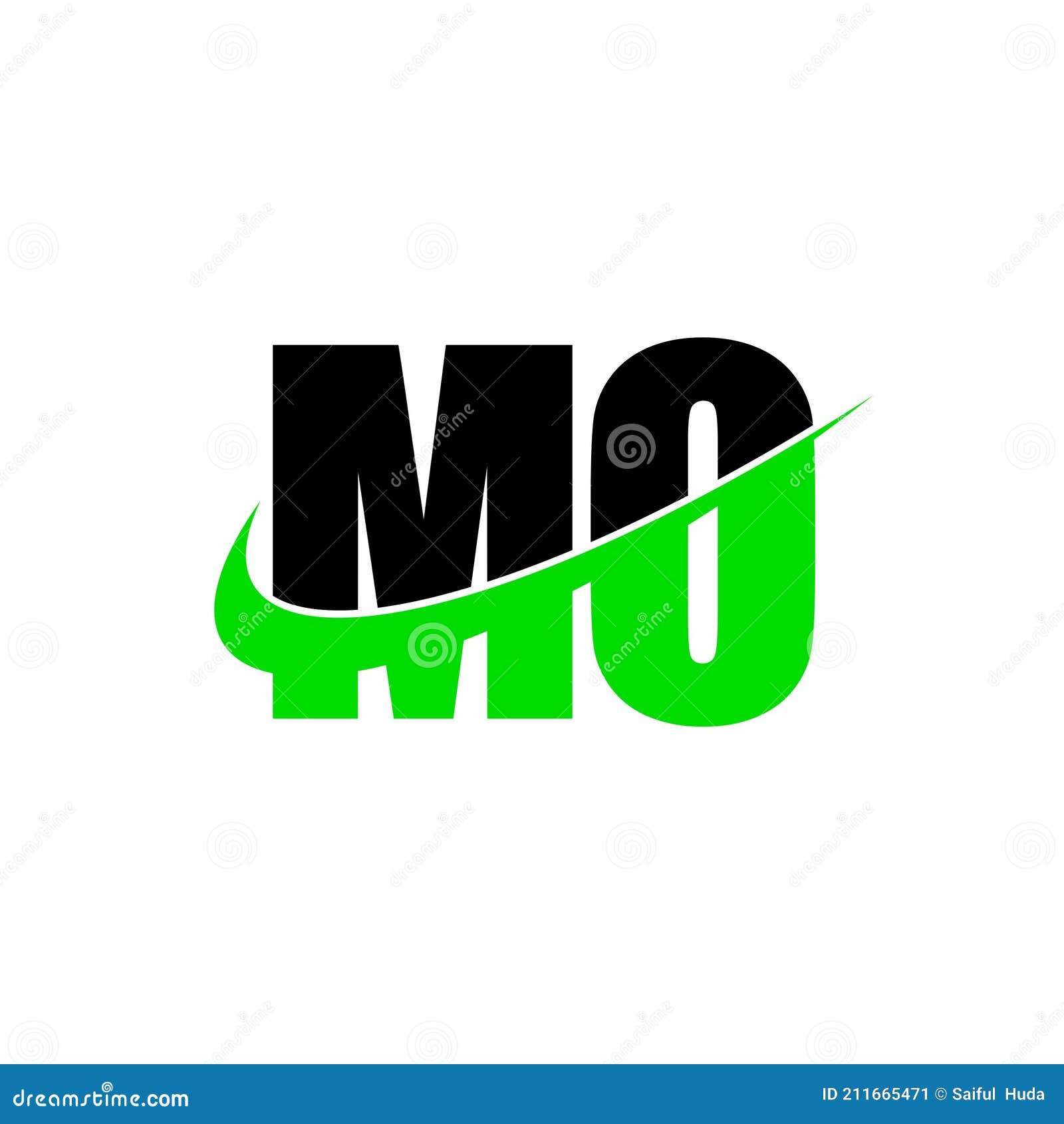 Letter MO Simple Monogram Logo Icon Design. Stock Vector - Illustration ...