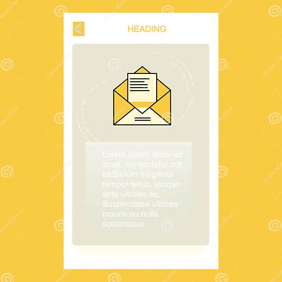 Letter Mobile Vertical Banner Design Design. Vector Stock Vector ...