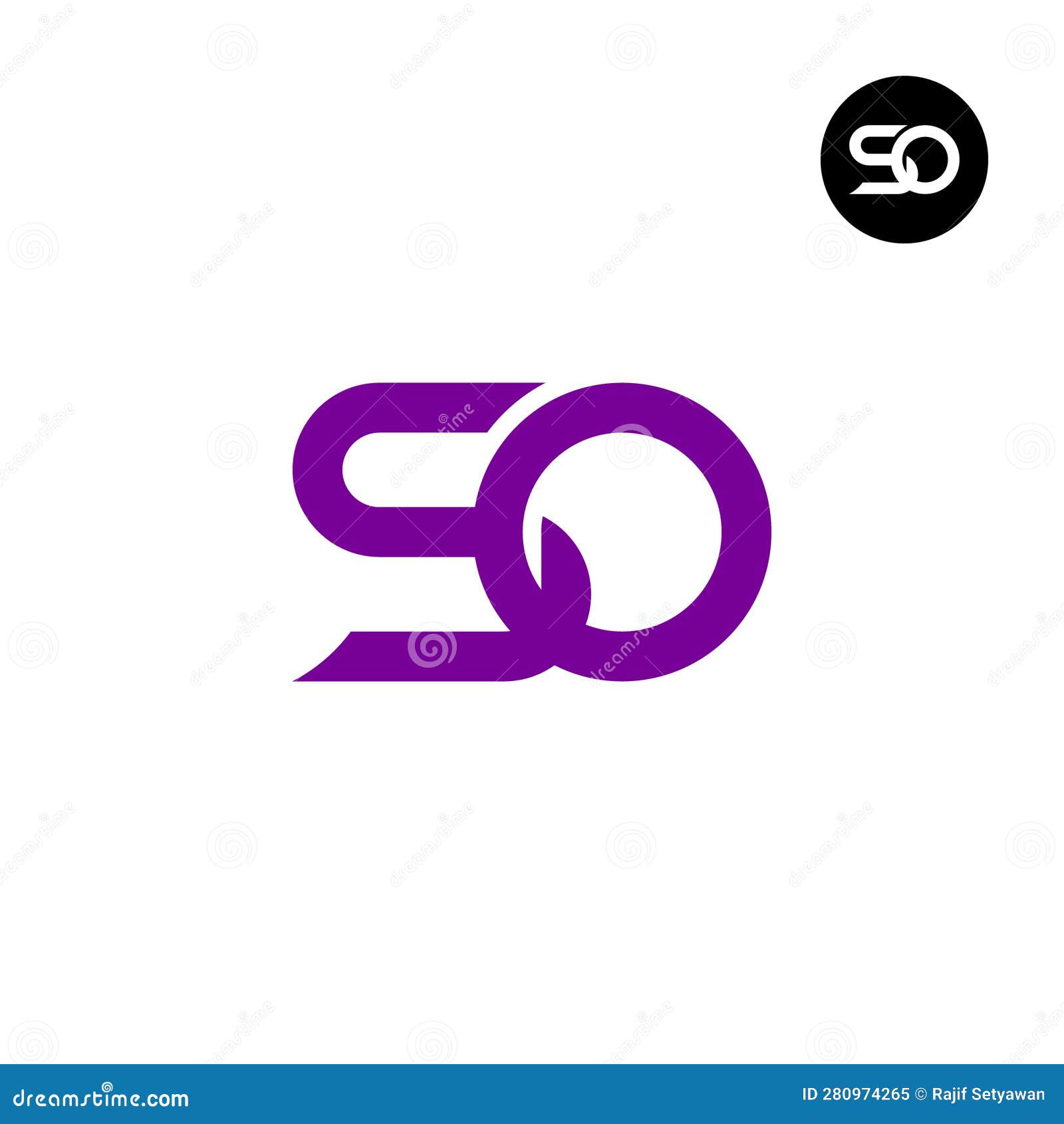 Letter so Monogram Logo Design Stock Vector - Illustration of ...