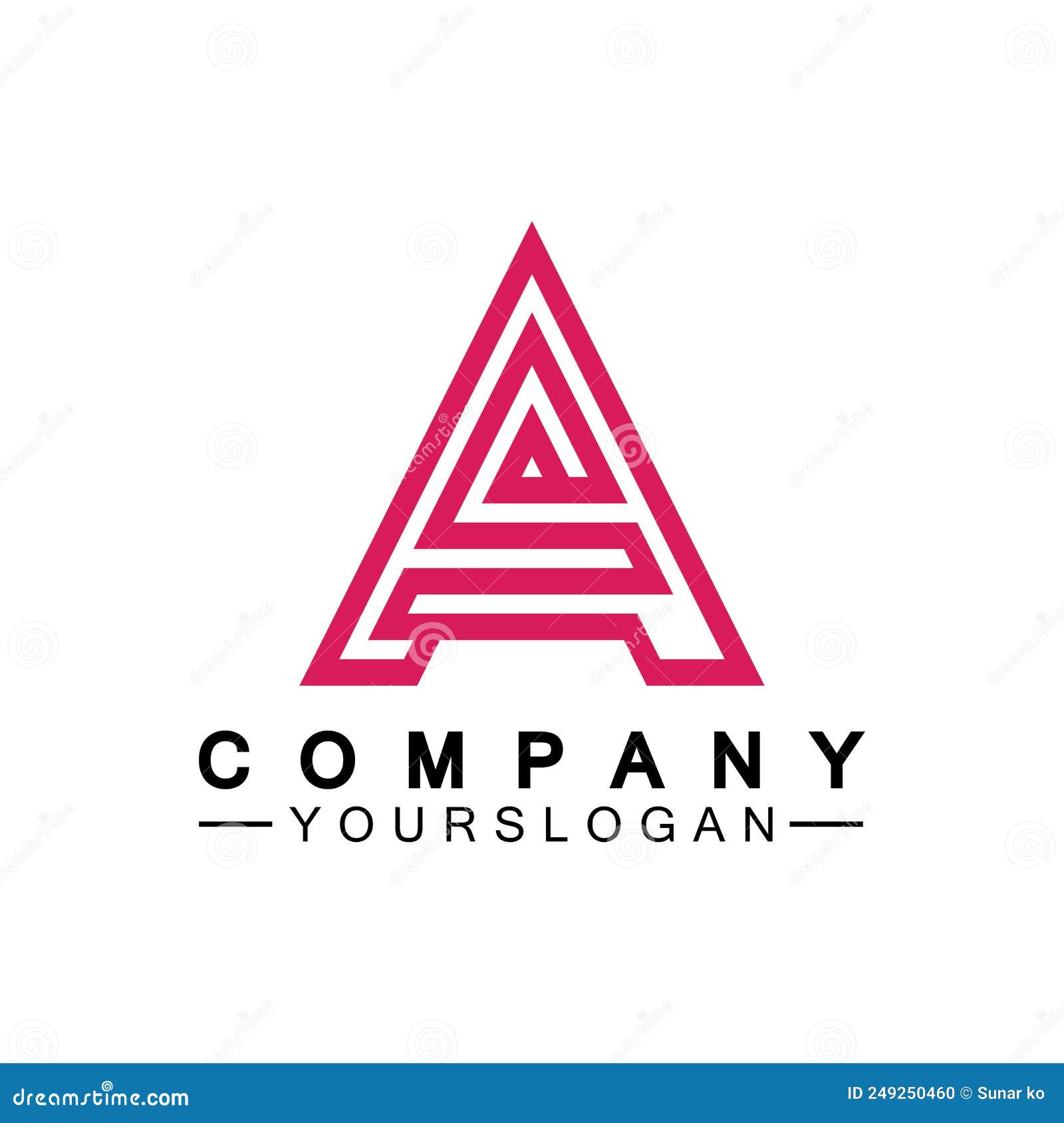 Letter a Monogram Logo Design, Brand Identity Logos Designs Vector ...