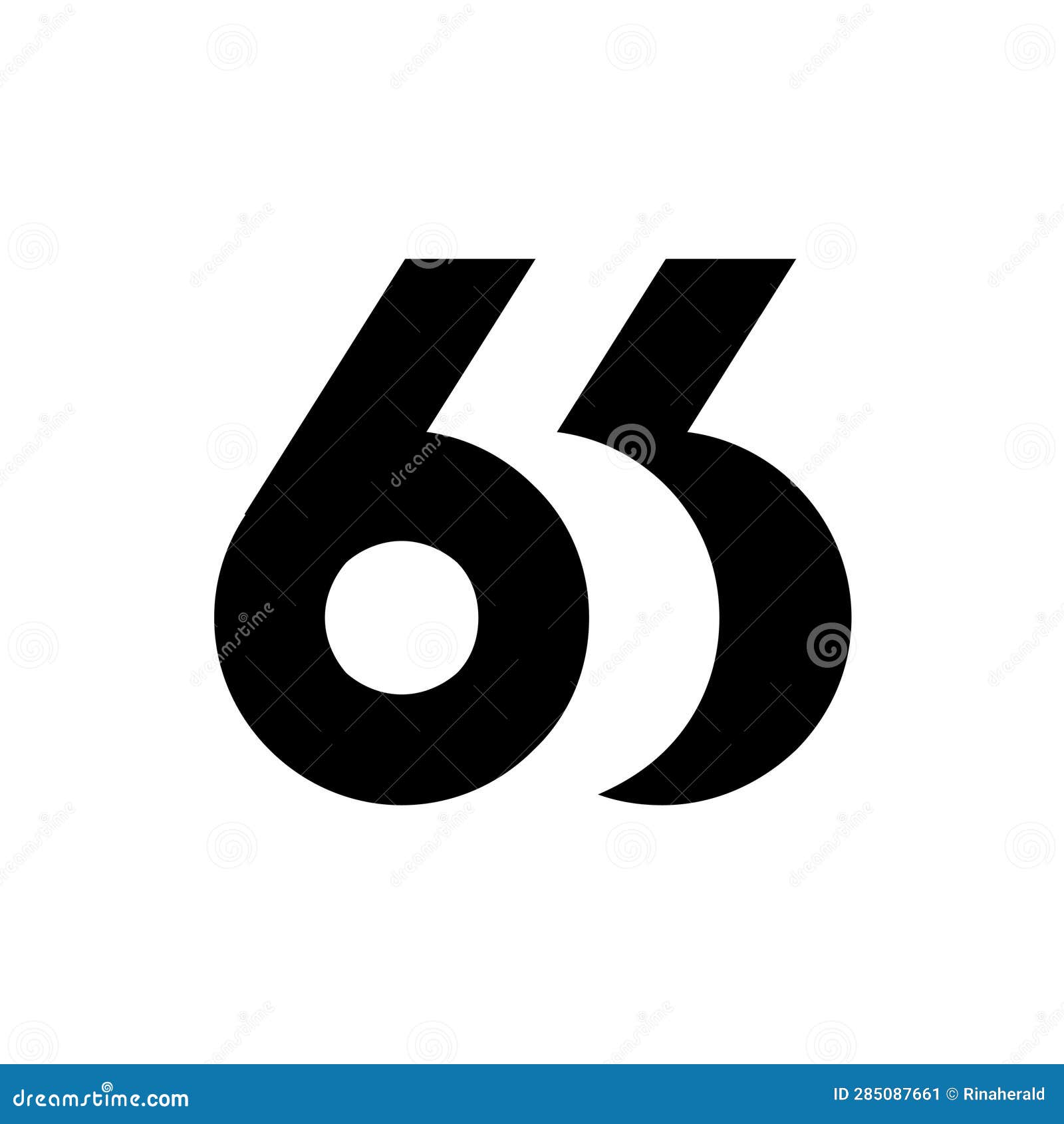 666 Letter Monogram Logo Icon Design Stock Illustration - Illustration ...