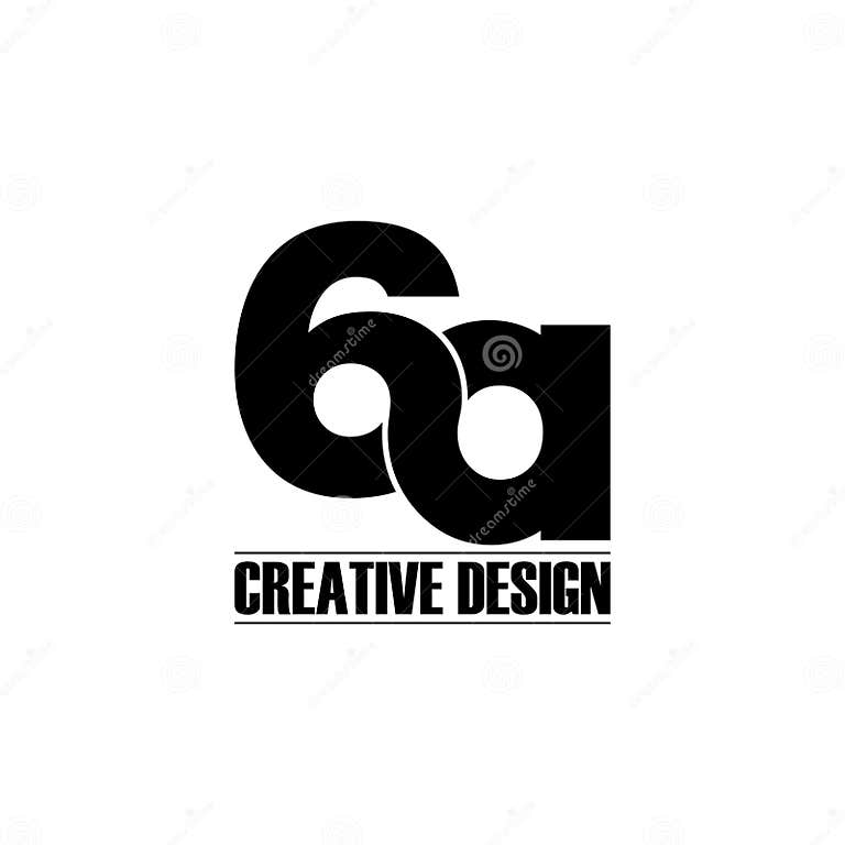 Letter 6a Monogram Logo Icon Design Vector. Stock Vector - Illustration ...