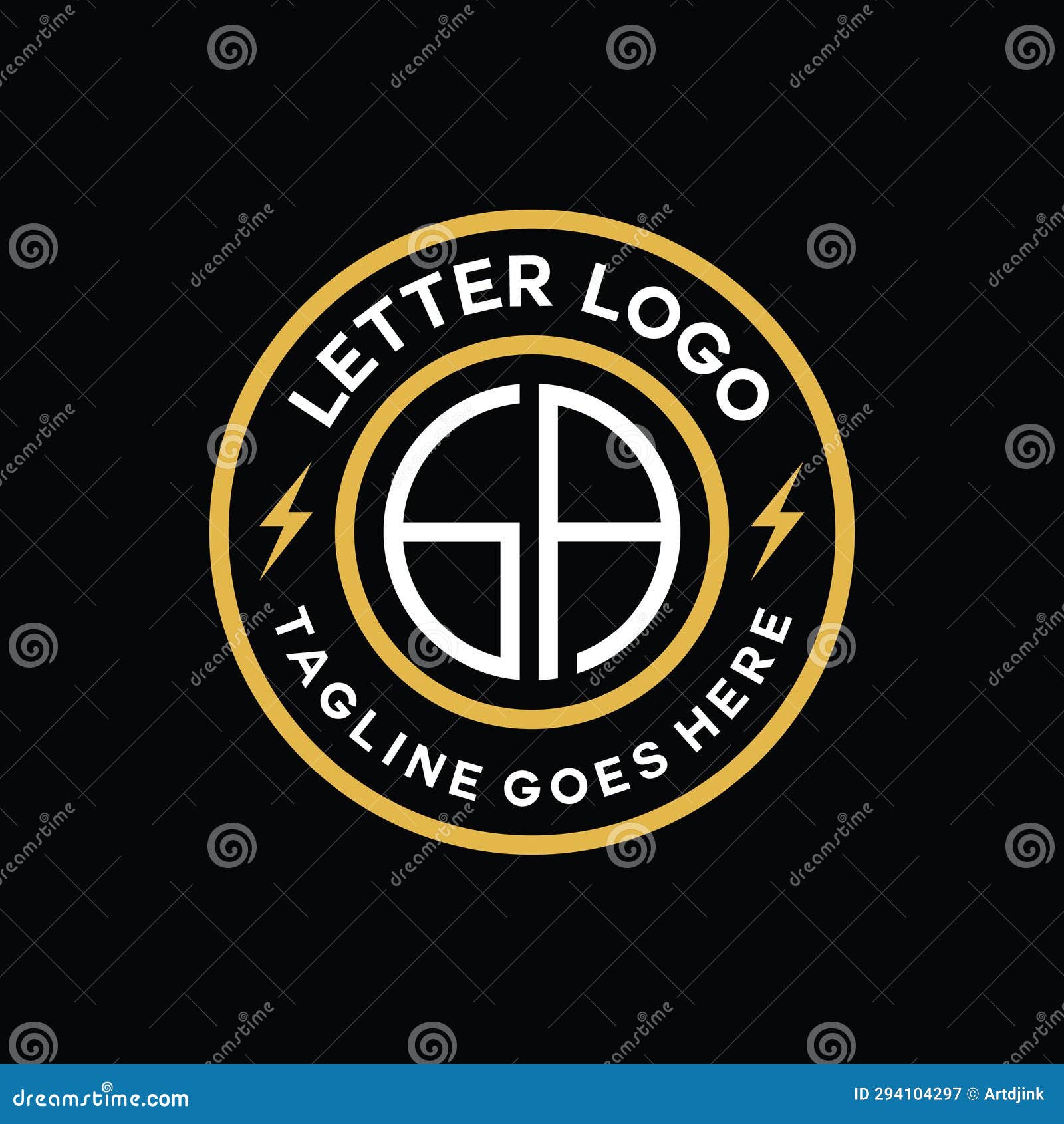 Letter WA Monoline Linear Minimalism Modern Type Logo Royalty-Free ...