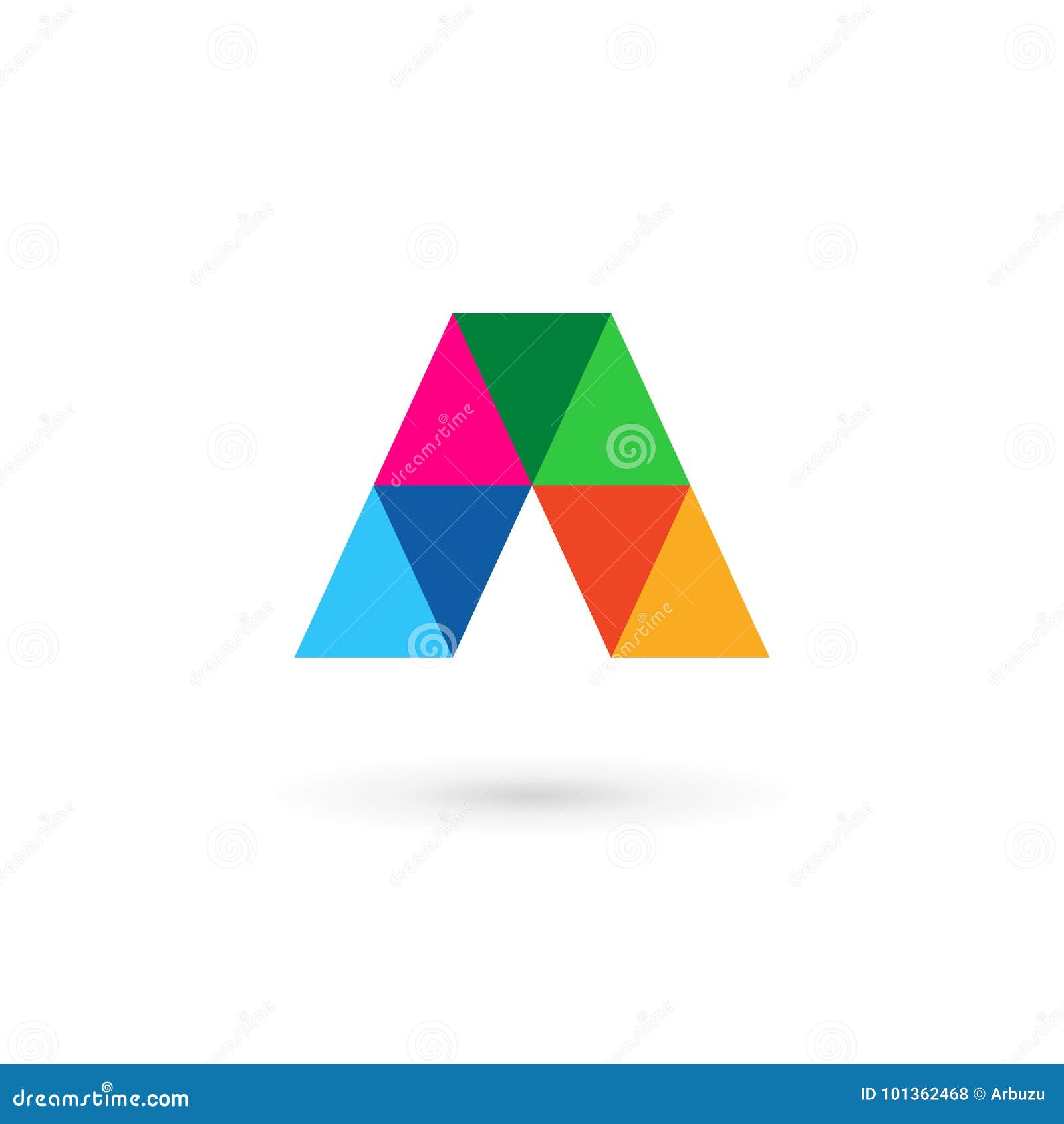 Letter a Mosaic Logo Icon Design Template Elements Stock Vector ...