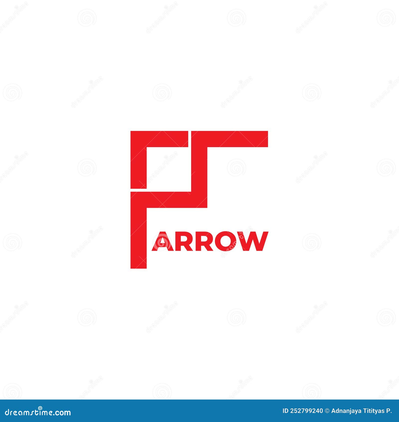 Letter Mp Arrow Simple Geometric Line Arrow Logo Vector Stock Vector ...