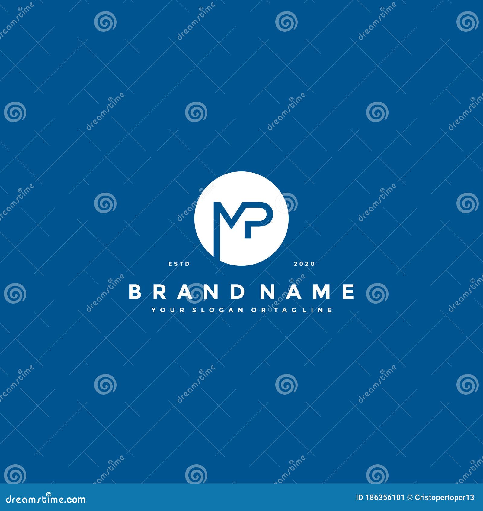 Letter MP Logo Design Vector Stock Vector - Illustration of line ...