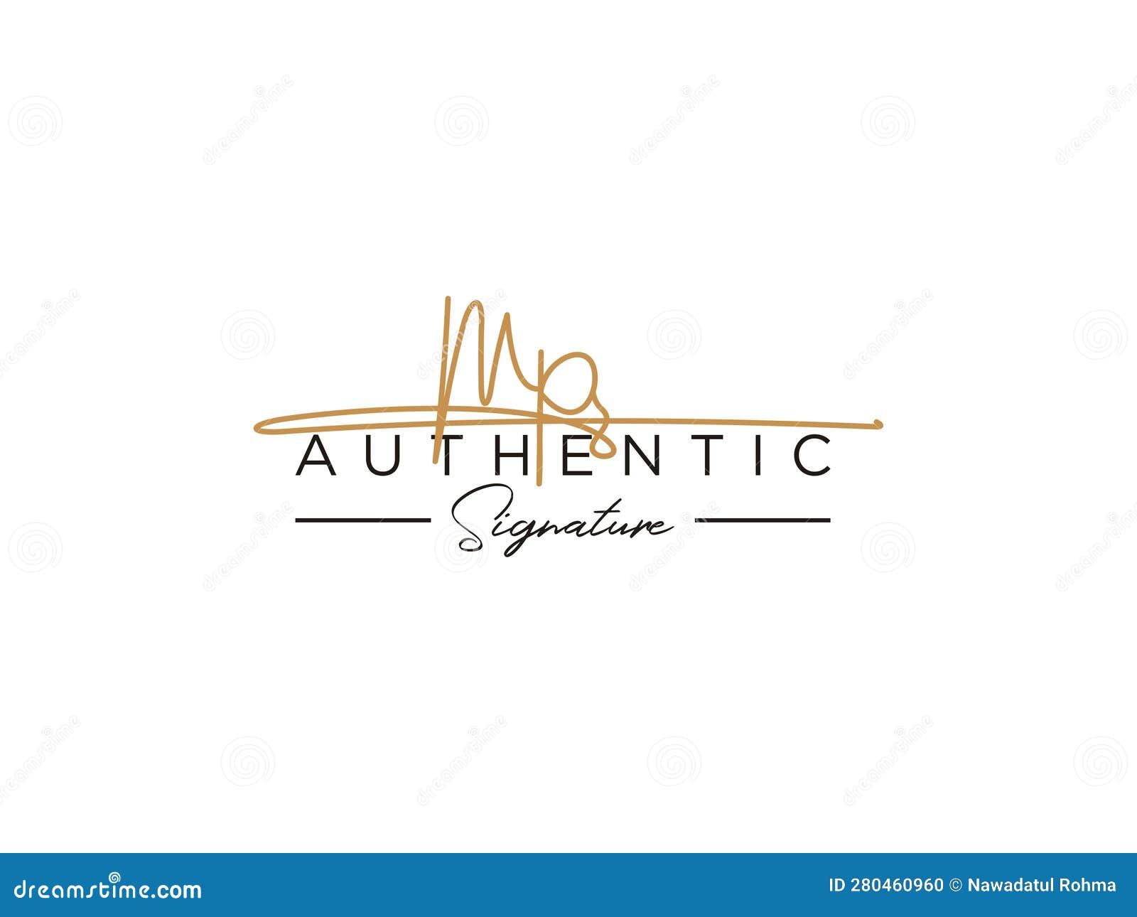 Letter MP Signature Logo Template Vector Stock Vector - Illustration of ...