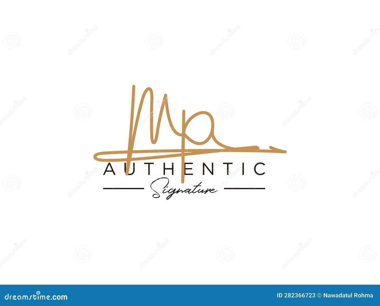 Letter MP Signature Logo Template Vector Stock Vector - Illustration of ...