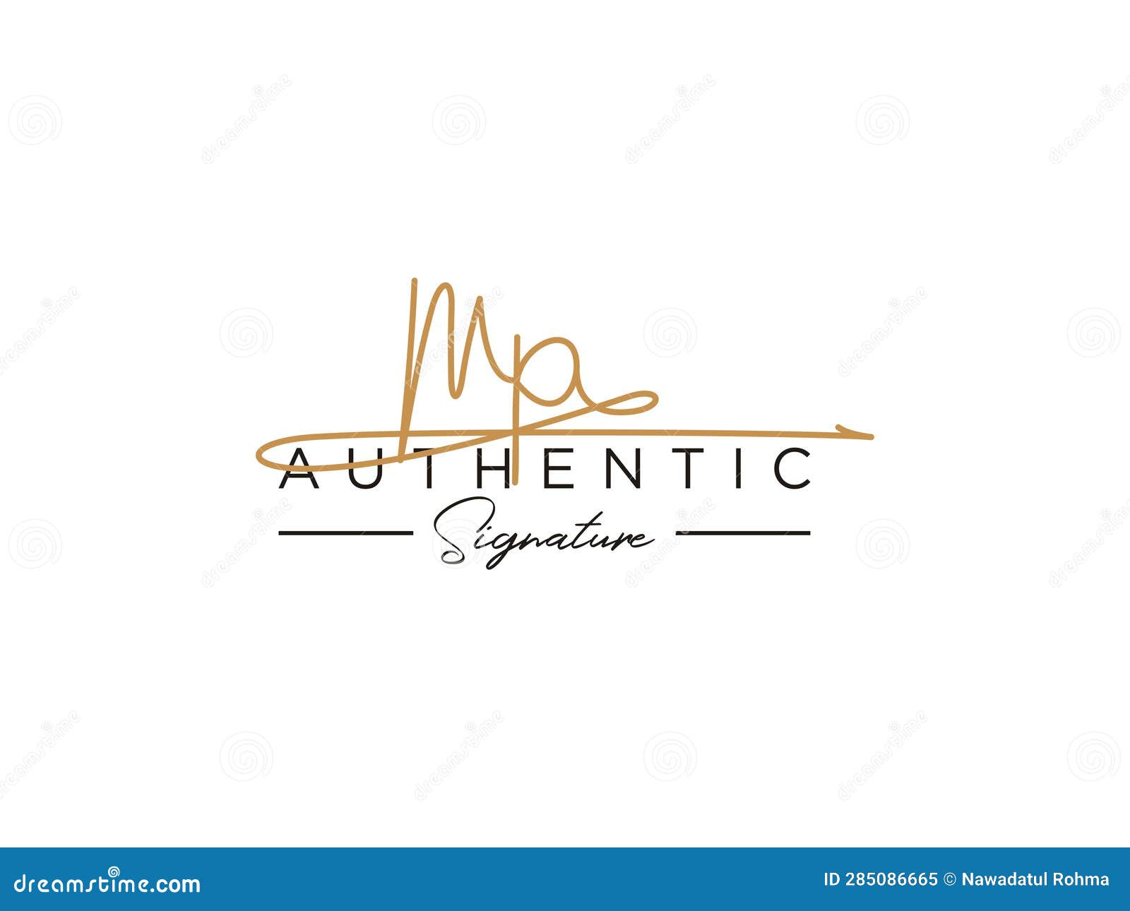Letter MP Signature Logo Template Vector Stock Vector - Illustration of ...