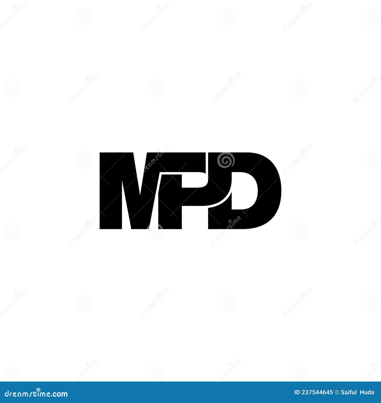 Letter MPD Simple Monogram Logo Icon Design. Stock Vector ...