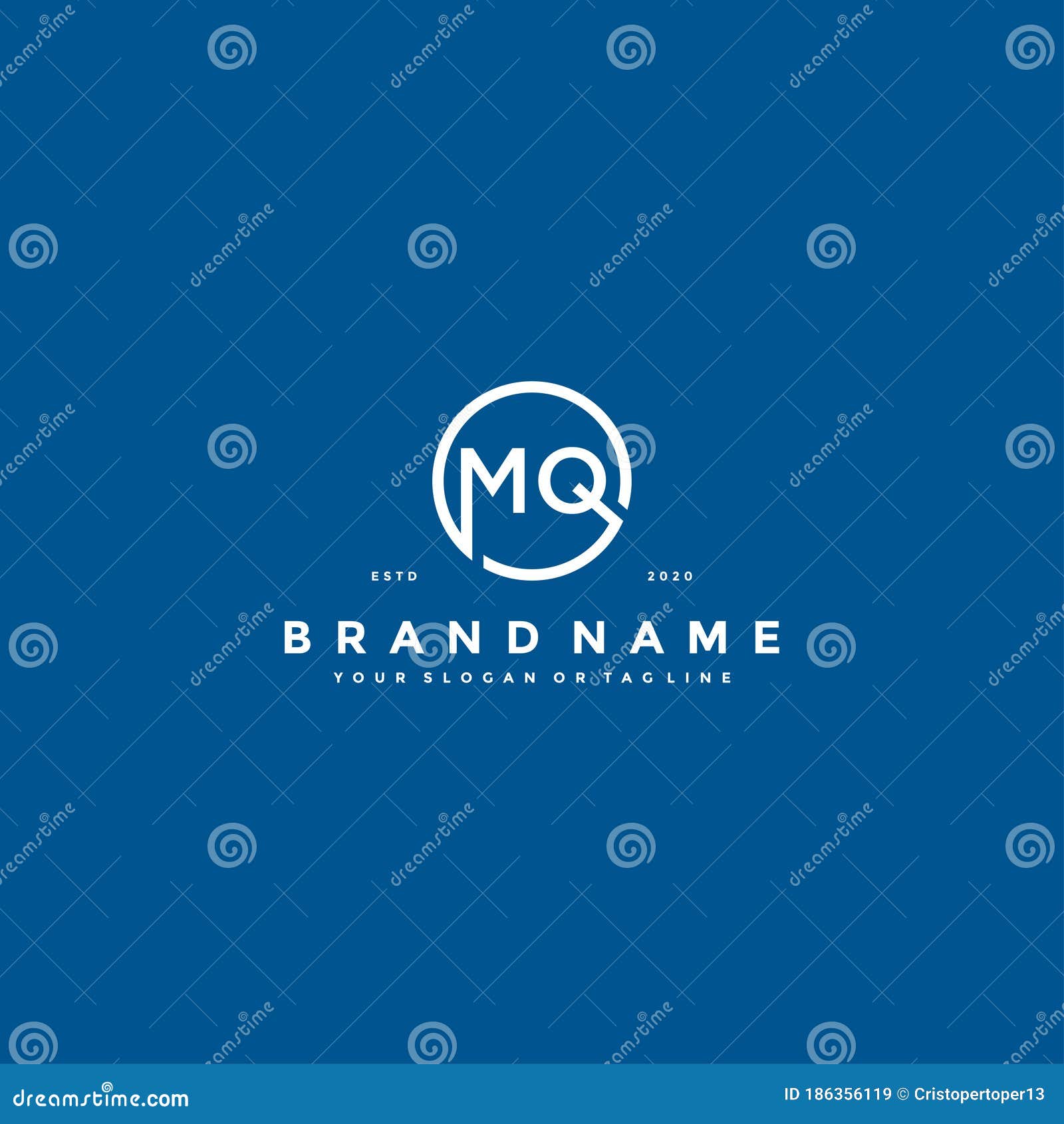 Letter MQ Logo Design Vector Stock Vector - Illustration of elegant ...