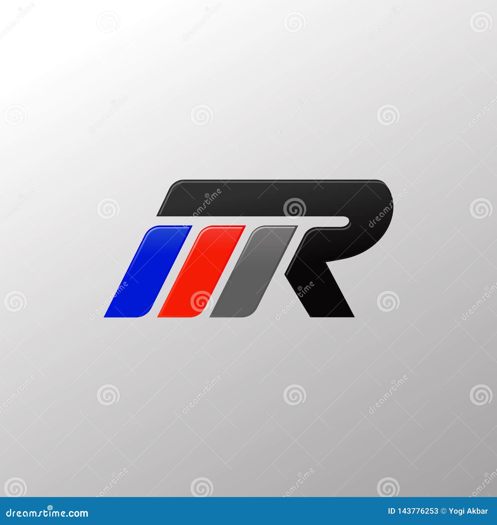 Letter MR Racing Logo Design Template Stock Vector - Illustration of ...