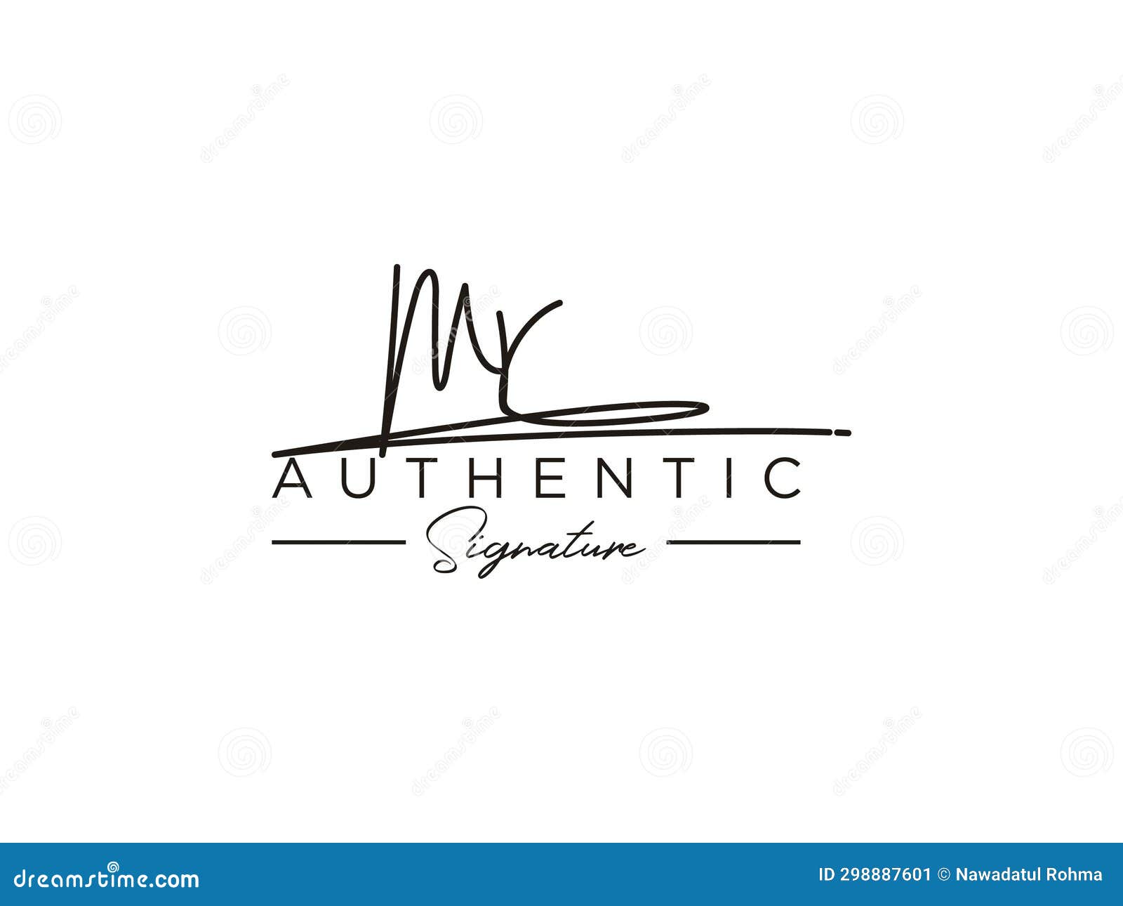 Letter MR Signature Logo Template Vector Stock Vector - Illustration of concept, logotype: 298887601