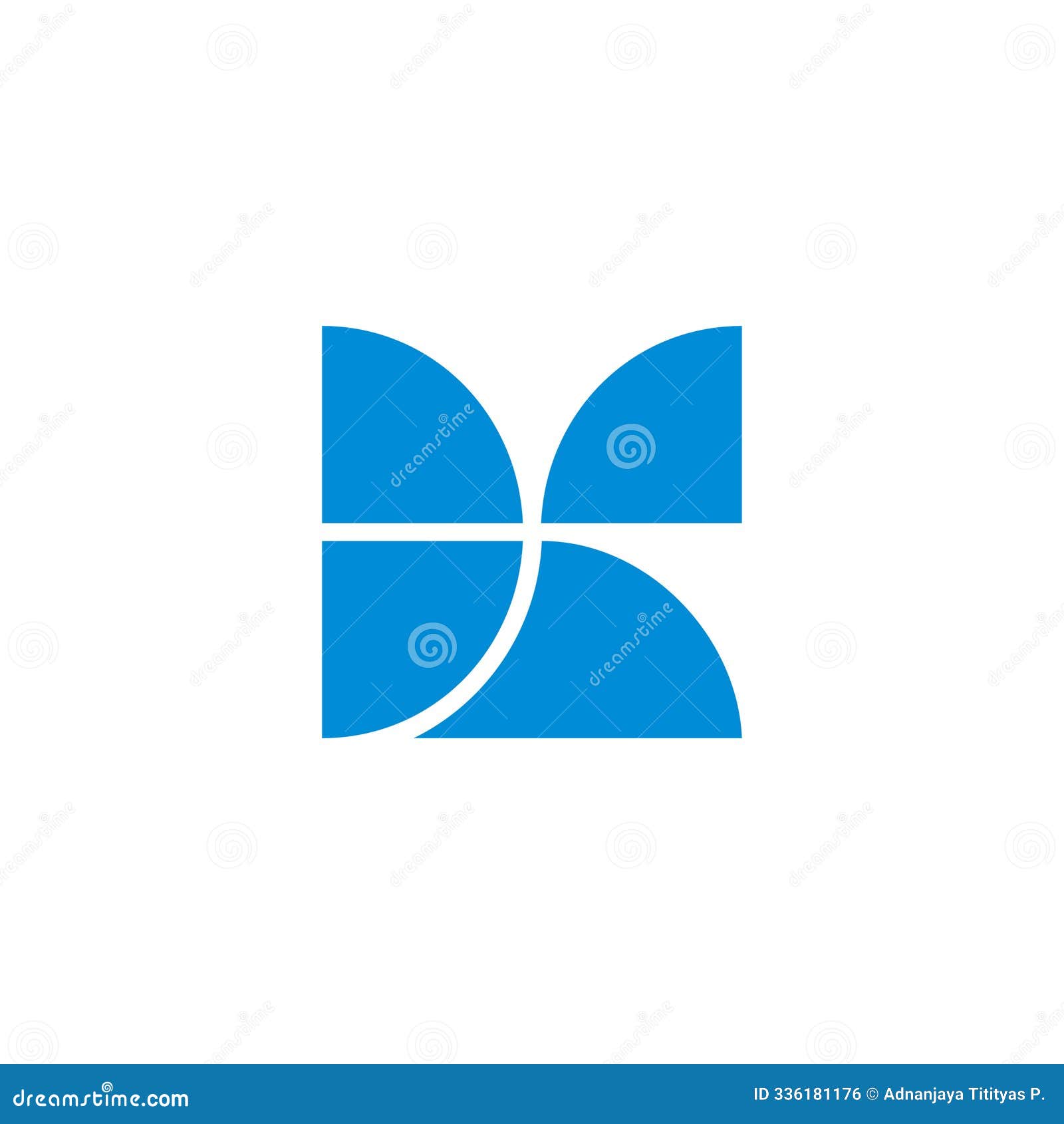 Letter Mr Simple Geometric Curves Logo Vector Stock Vector ...