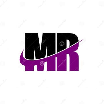 Letter MR Simple Monogram Logo Icon Design. Stock Vector - Illustration ...