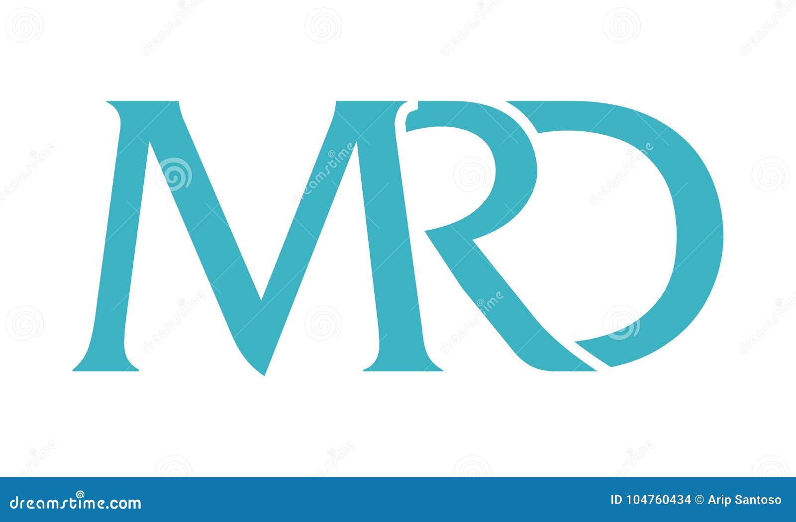Letter Mrd Modern stock vector. Illustration of consulting - 104760434