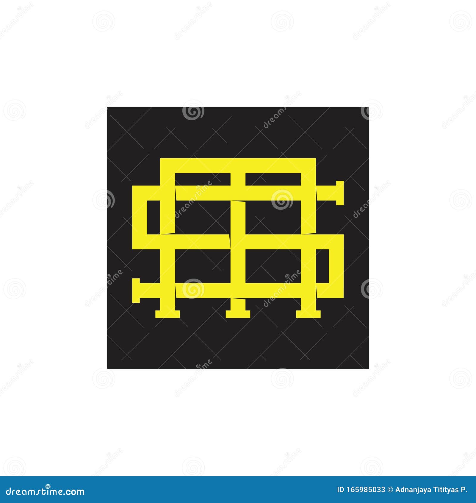 Letter Ms Linked Geometric Line Logo Vector Stock Vector - Illustration ...