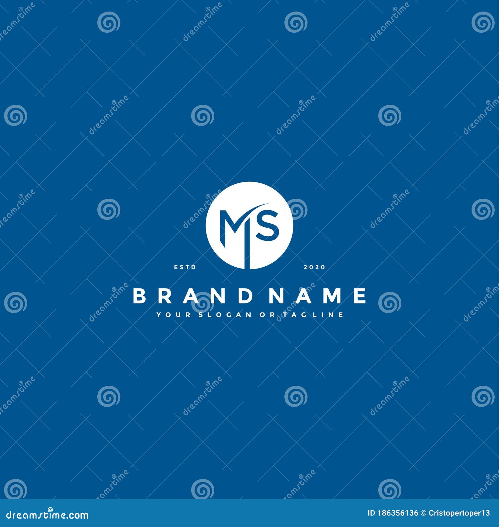 Letter MS Logo Design Vector Stock Vector - Illustration of luxury ...