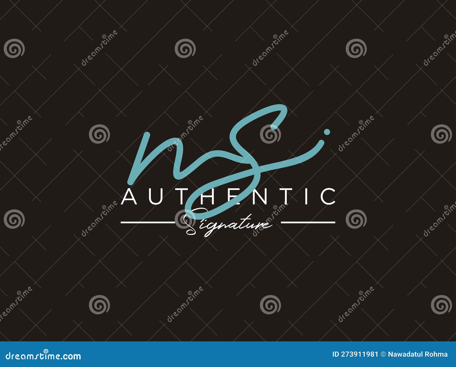 Letter MS Signature Logo Template Vector Stock Vector - Illustration of ...