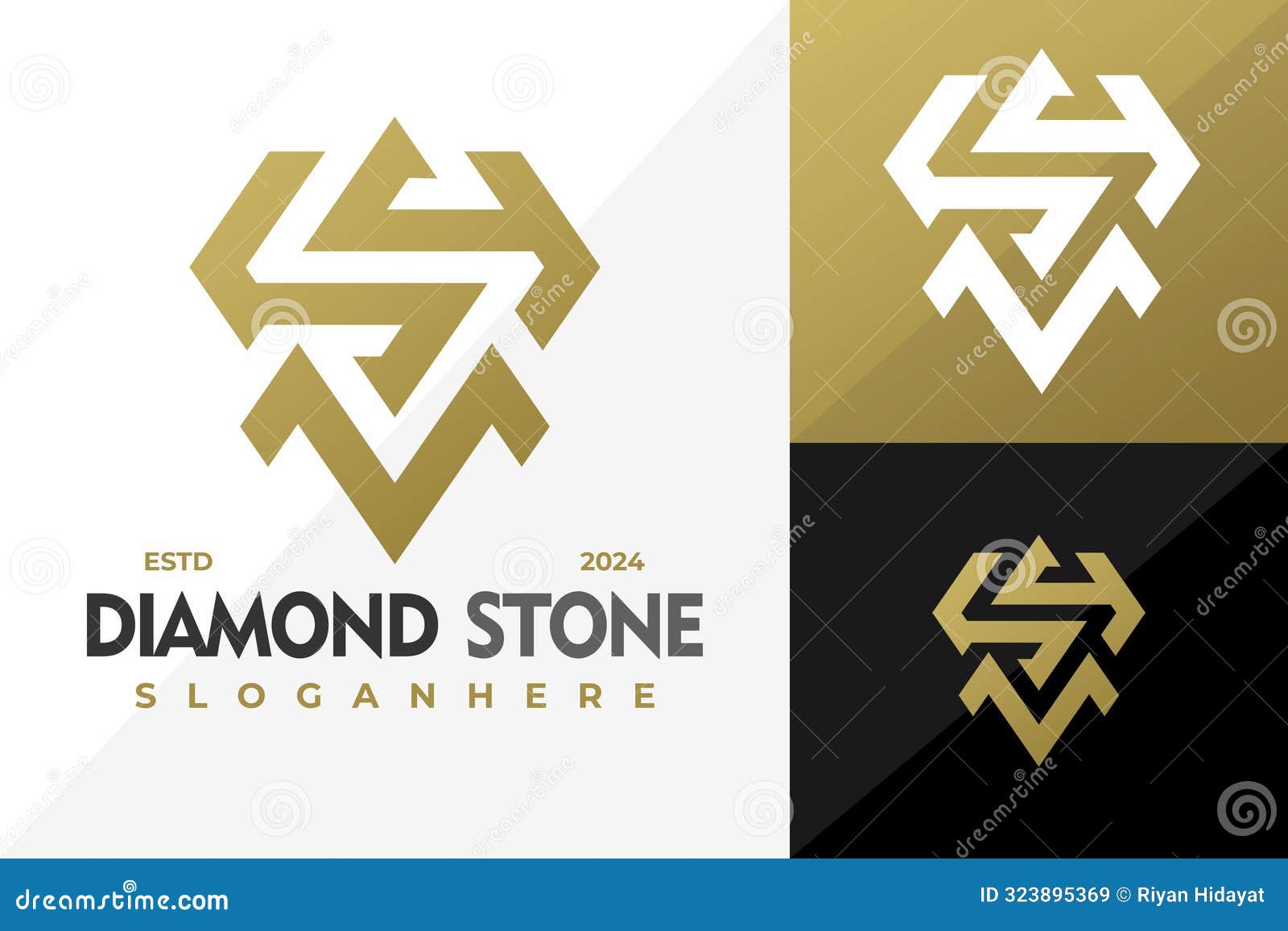Letter Ms or Sm Diamond Stone Logo Design Vector Symbol Icon ...