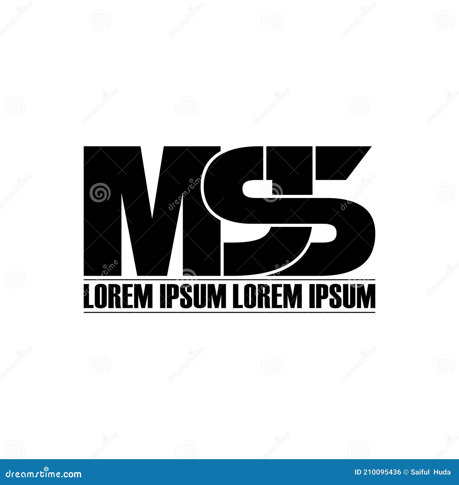 Letter MSJ Simple Monogram Logo Icon Design. Stock Vector ...