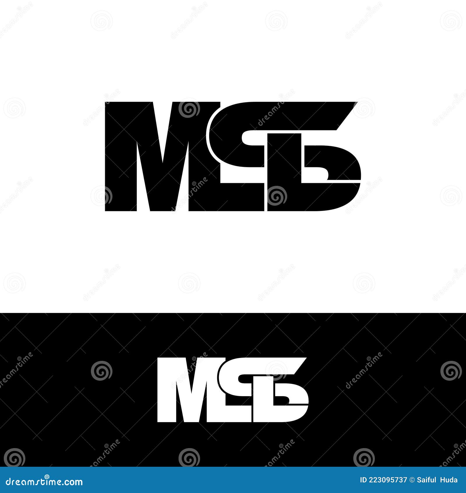 Letter MSL Simple Monogram Logo Icon Design. Stock Vector ...