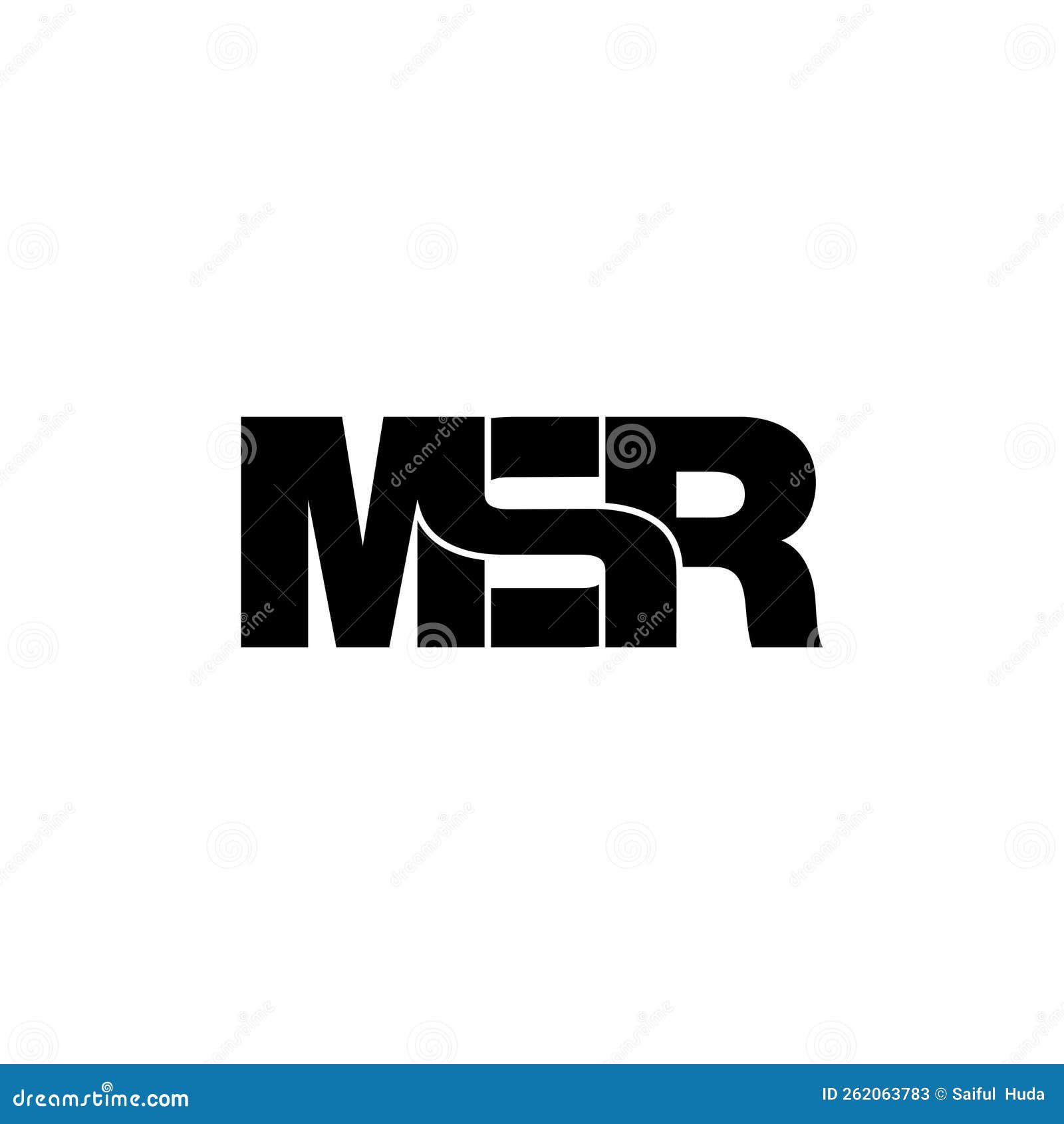Letter MSR Simple Monogram Logo Icon Design. Stock Vector ...